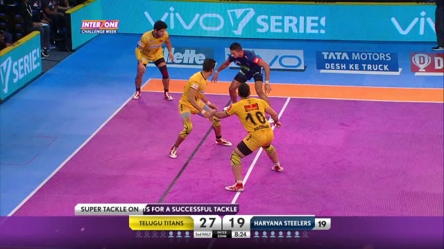 Kabaddi: Mighani's Ankle Hold Ties up Naveen