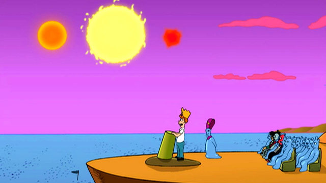 Nonton Futurama Season 1 Episode 7 - My Three Suns di Disney+ Hotstar