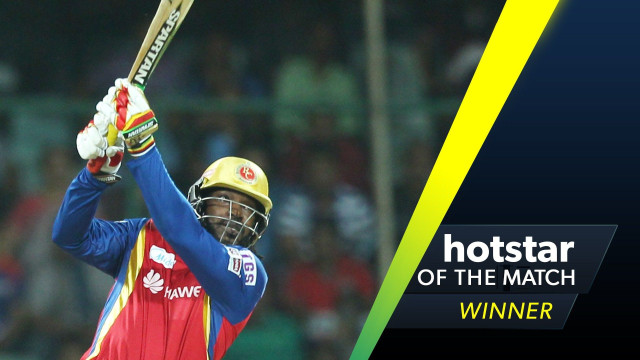 Gayle finds the stands!