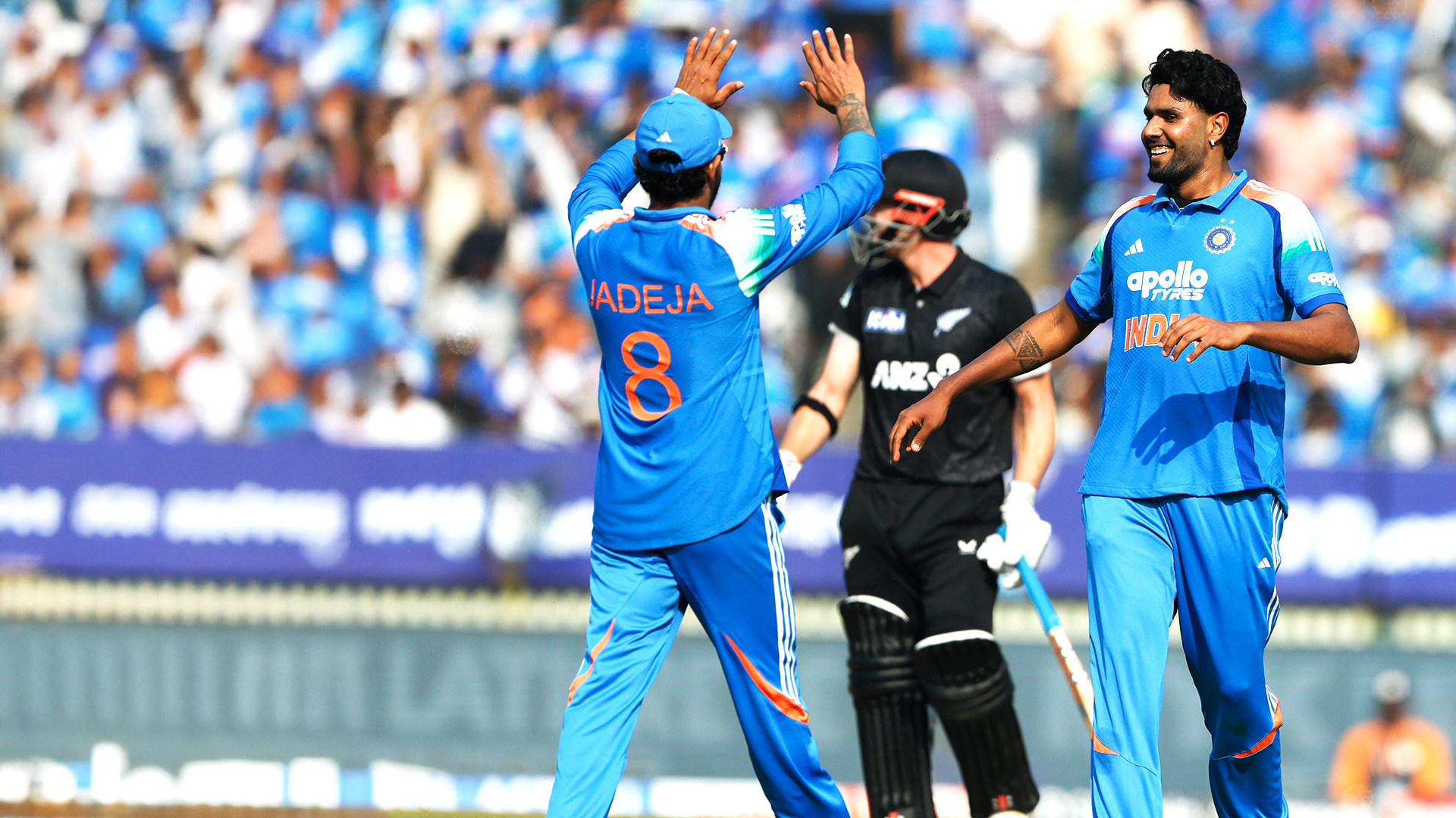 NZ Fall of Wickets vs IND: 1st ODI