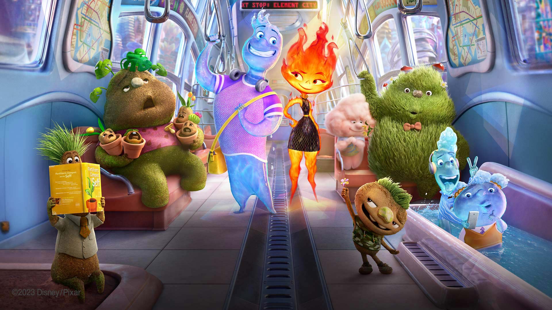 Stream Elemental movie on Disney+