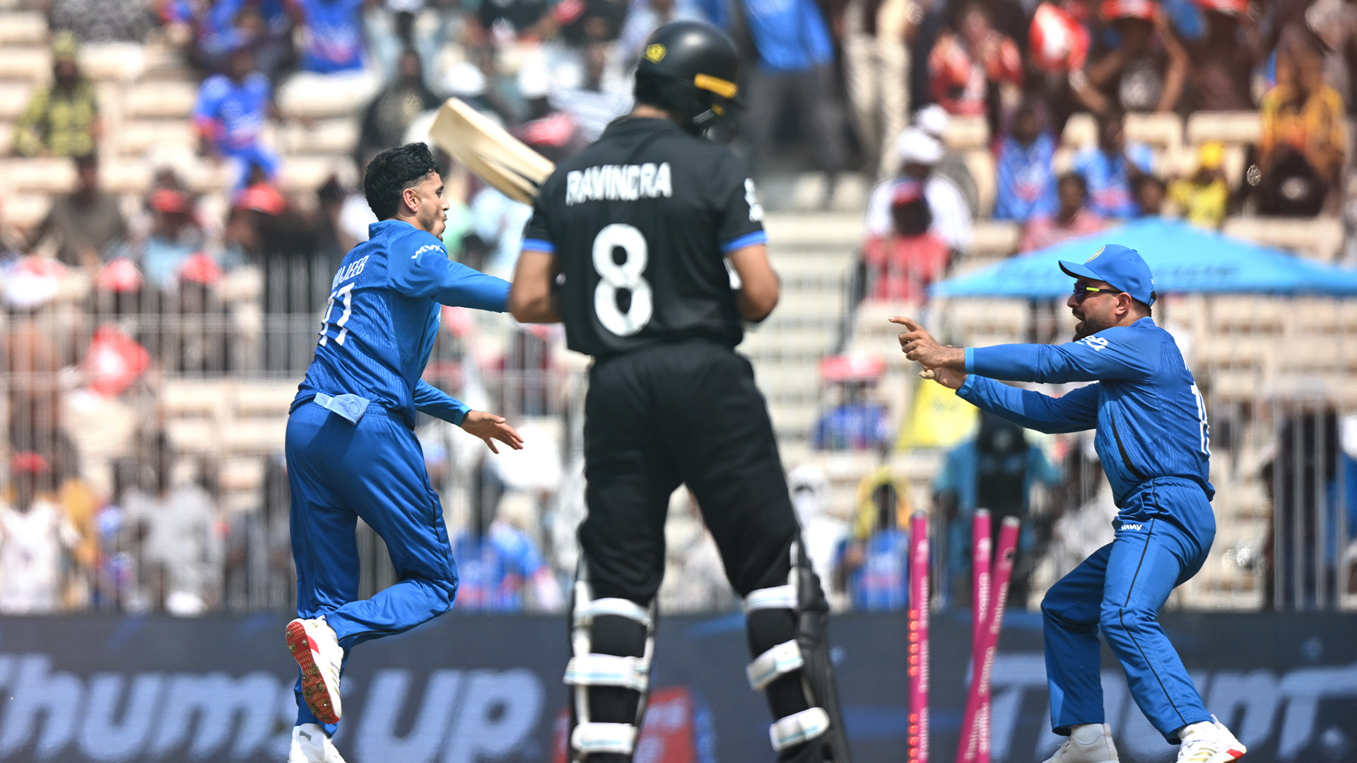 NZ Fall of Wickets vs AFG