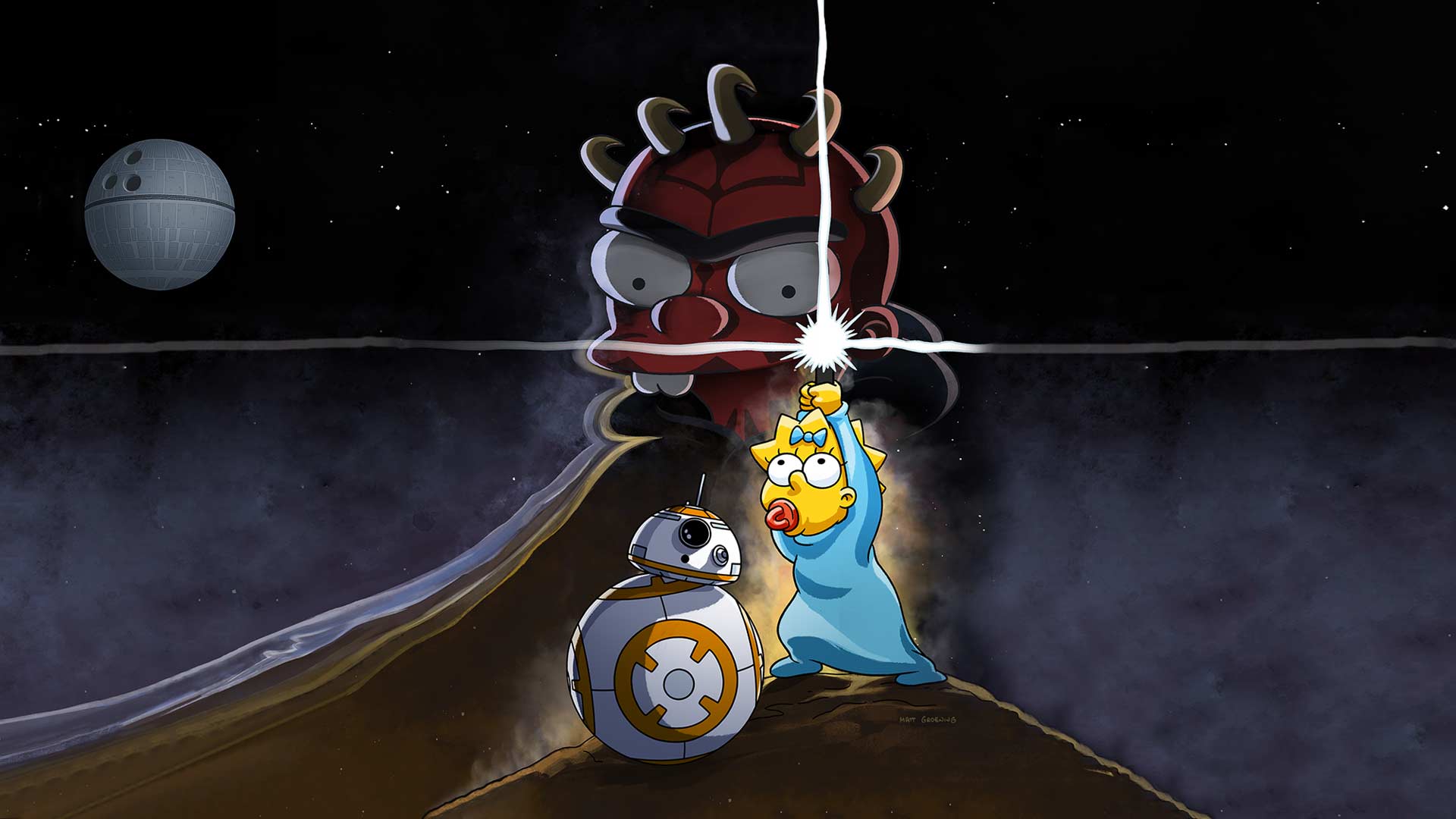 Maggie Simpson in "The Force Awakens from its Nap" on Disney+ South ...