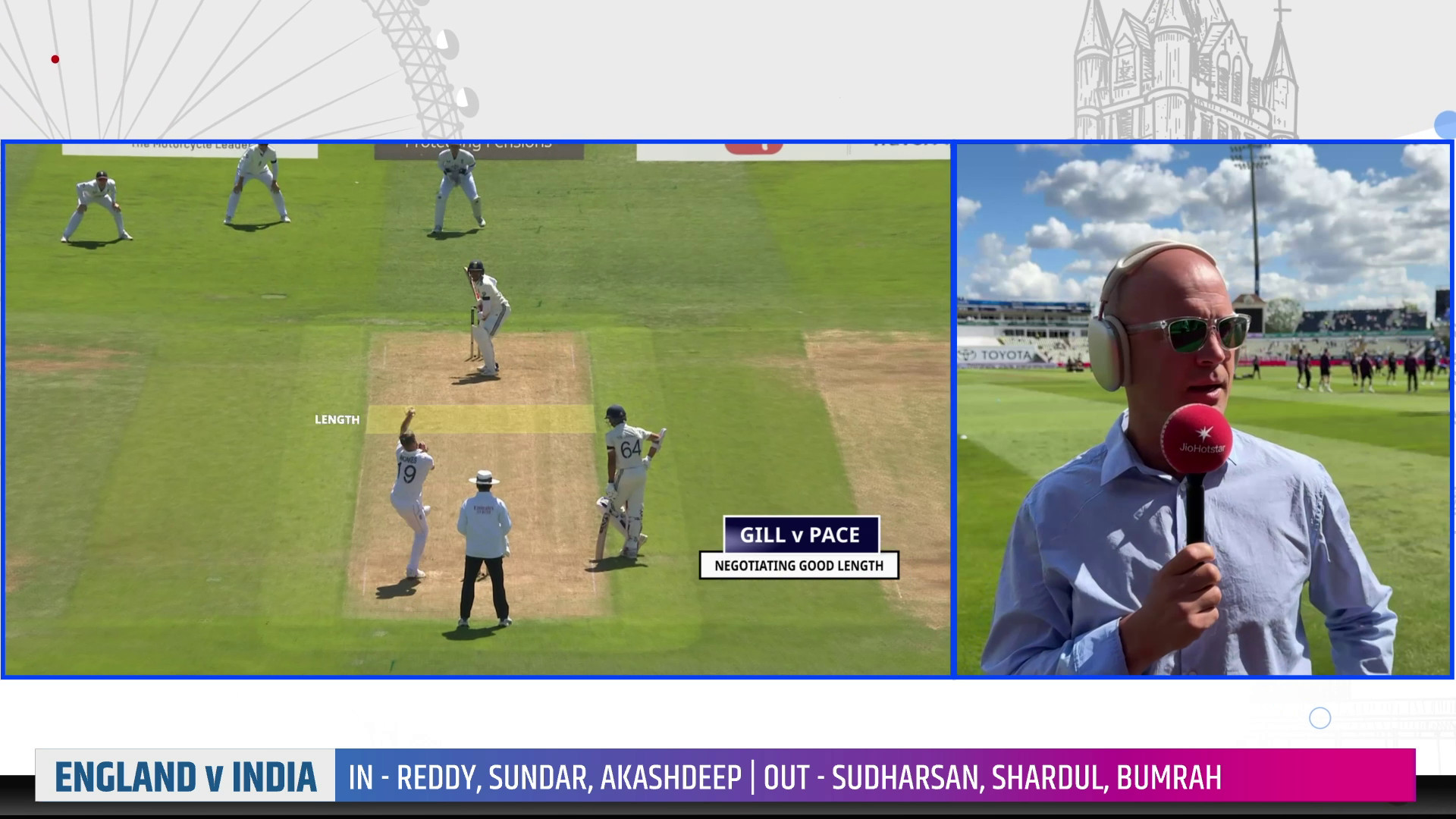 Analysing Gill vs Pacers at Edgbaston