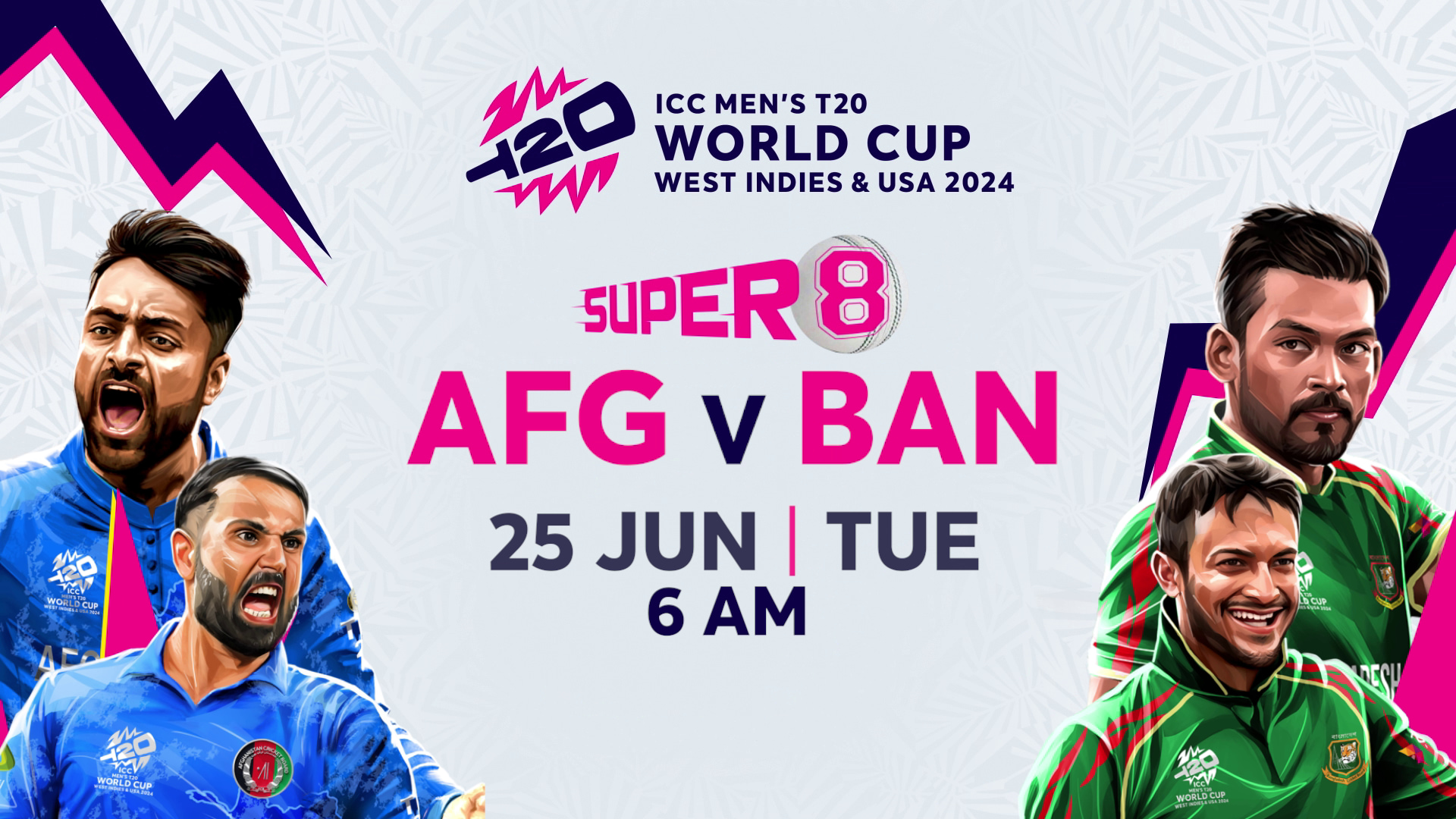 Super 8s: AFG vs BAN, LIVE on 25th June