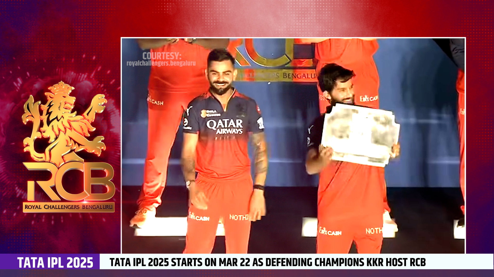 Glimpse of RCB's New-look Squad