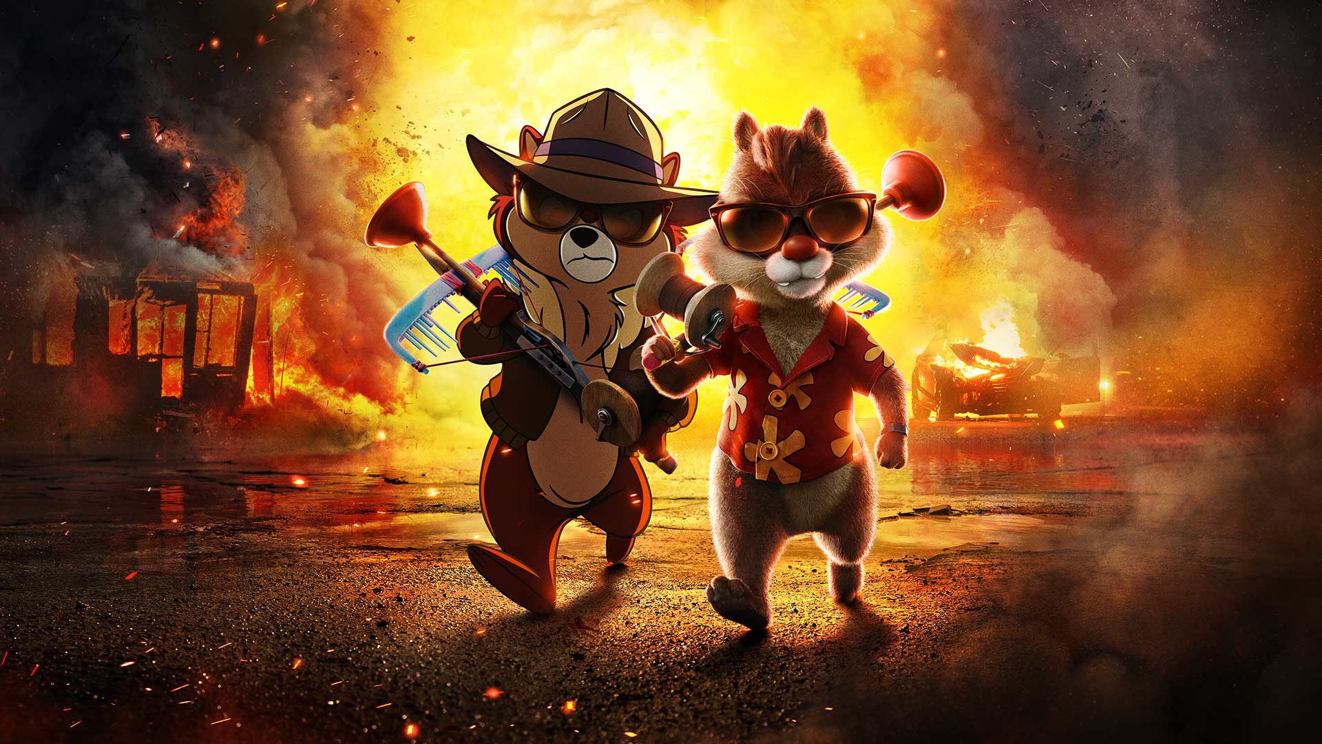 Chip 'n Dale: Rescue Rangers on Disney+ United Arab Emirates | Arabic ...