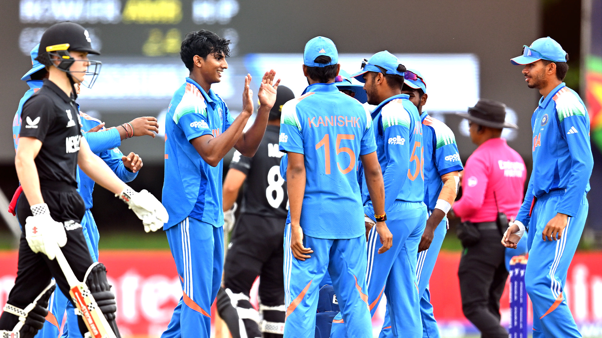 NZ Fall of Wickets vs IND