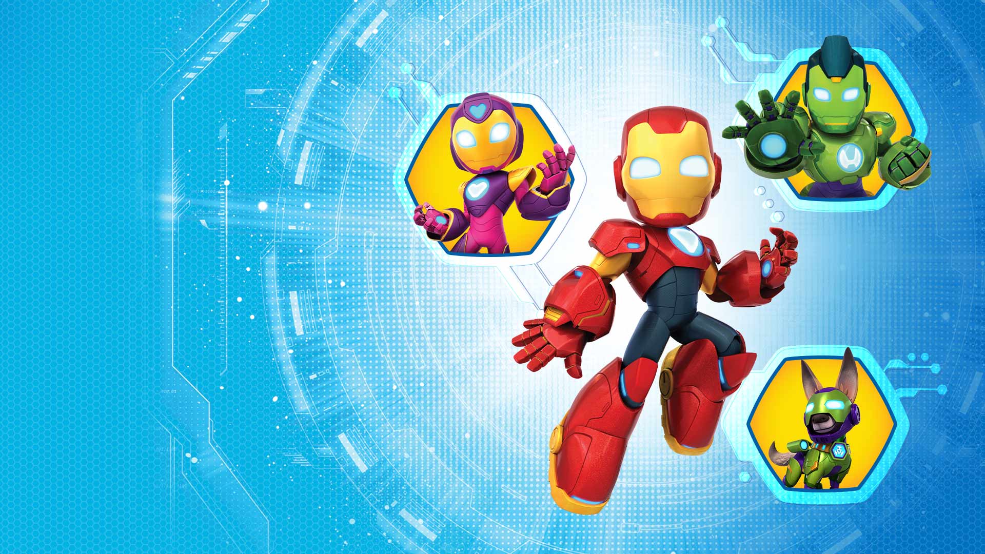 Meet Iron Man and His Awesome Friends on Disney+ Qatar | English Arabic ...
