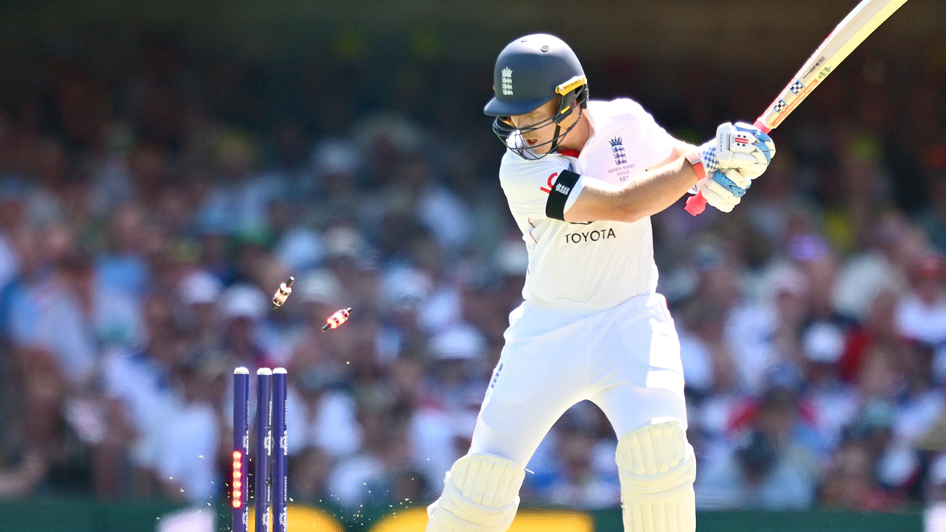 ENG Fall of Wickets vs AUS: 2nd Test, 1st Inns