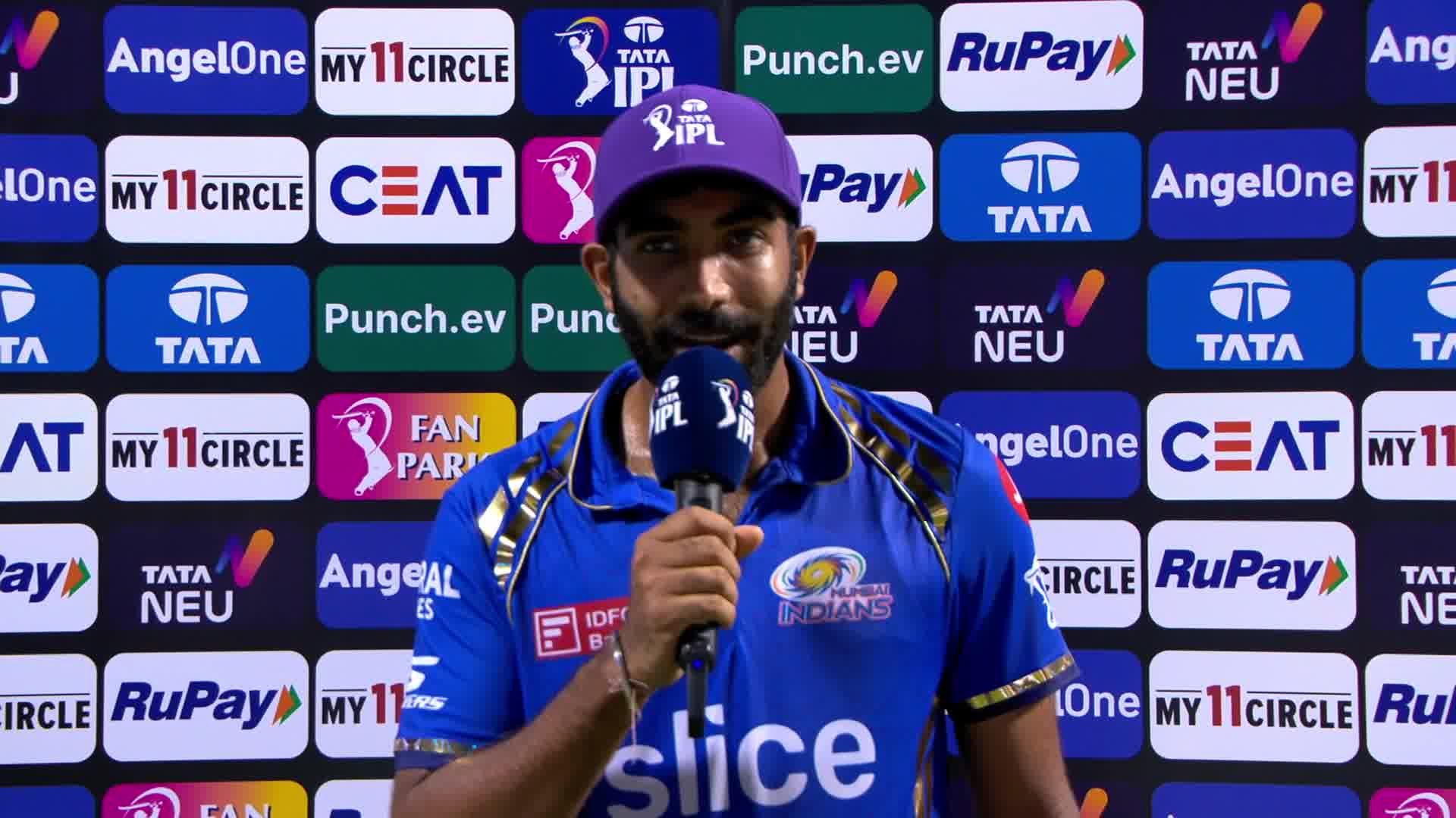 MI vs RCB - Innings Break Interview - Jasprit Bumrah