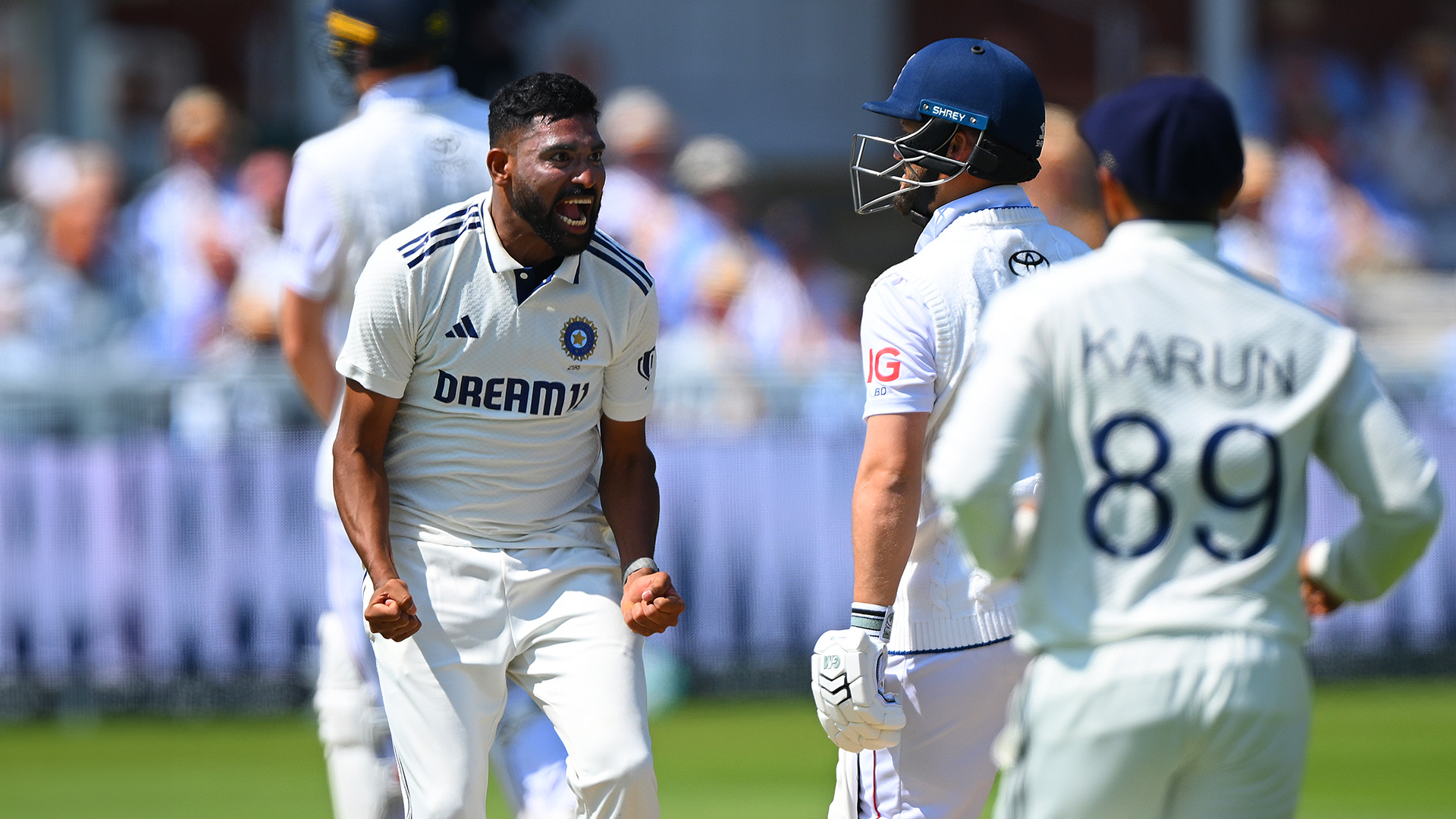 3rd Test, 2nd Inns: ENG Fall of Wickets