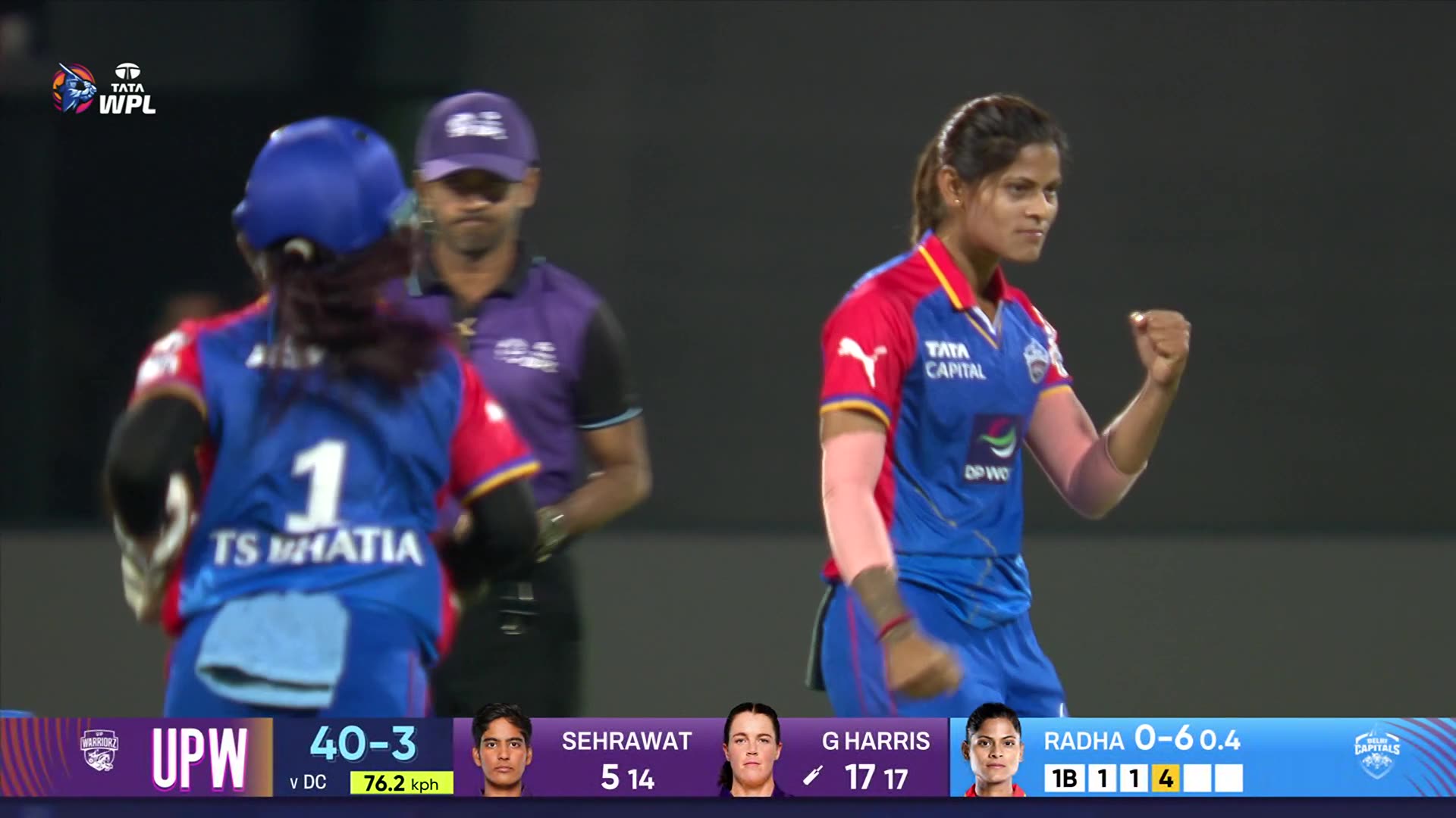 Gone! Harris Mistimes One Off Radha