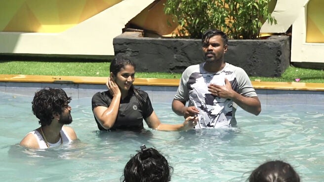 Dancing in the pool - JioHotstar