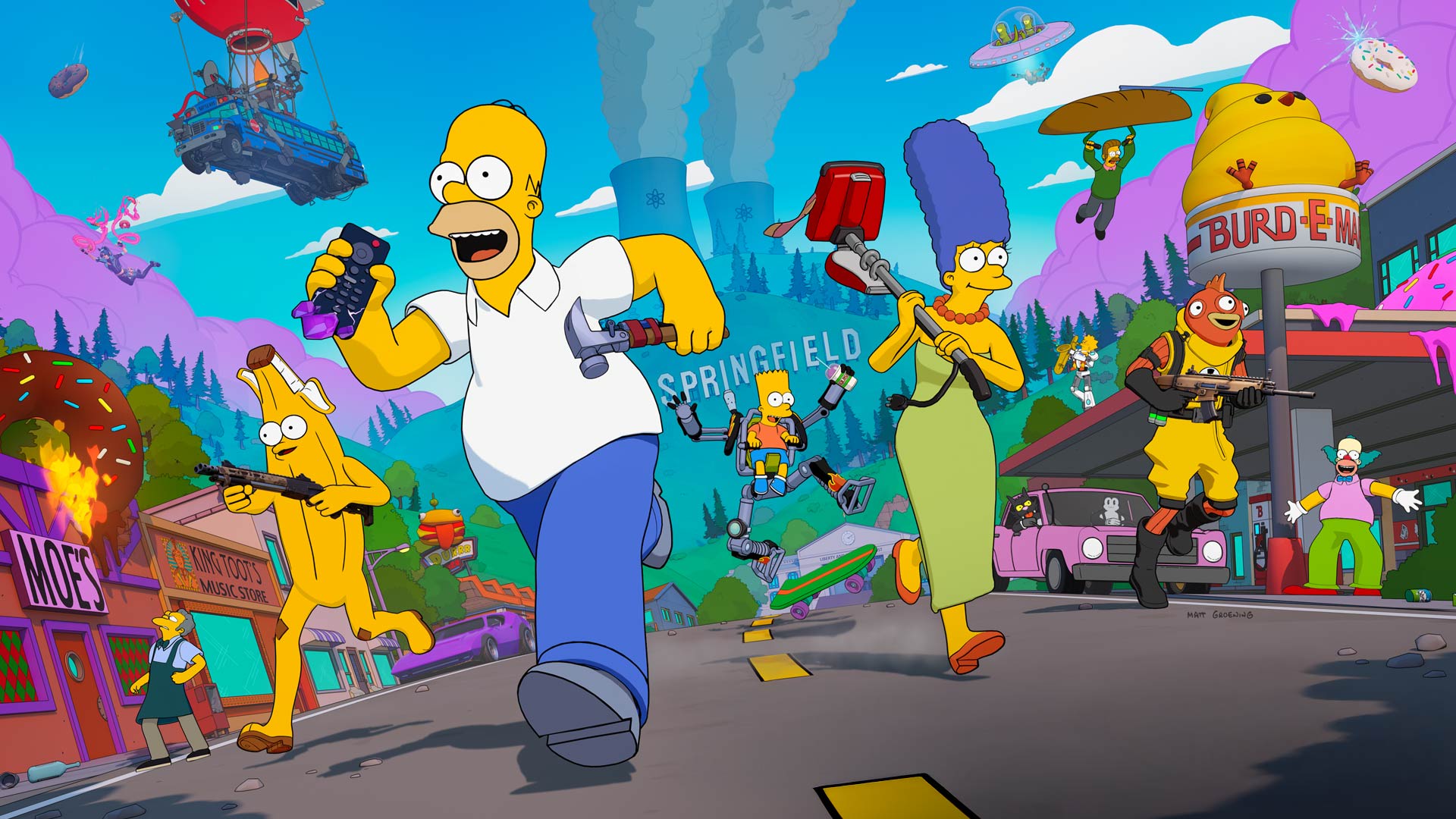 Fortnite x The Simpsons: Apocalypse D’Oh! on Disney+ Kuwait | English ...