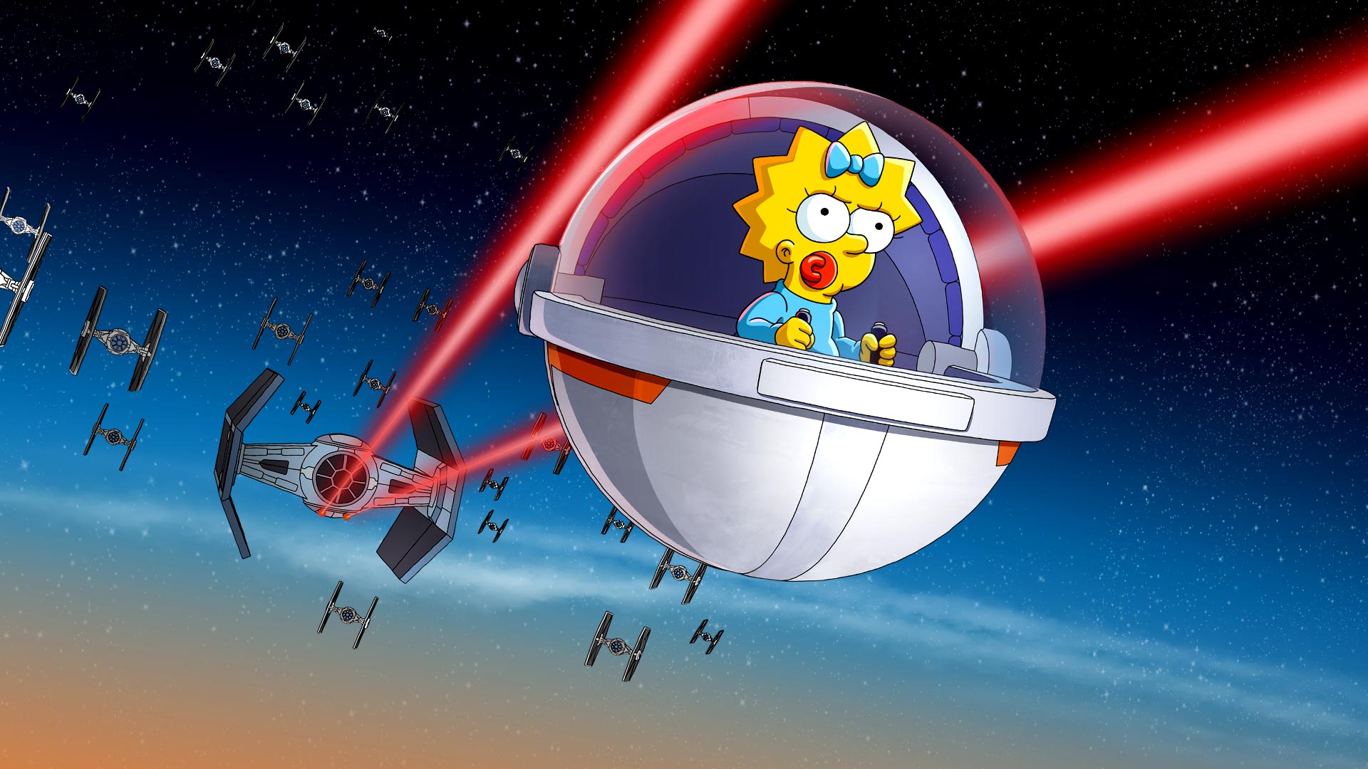 Maggie Simpson in "Rogue Not Quite One" full movie. Drama film di Disney+.