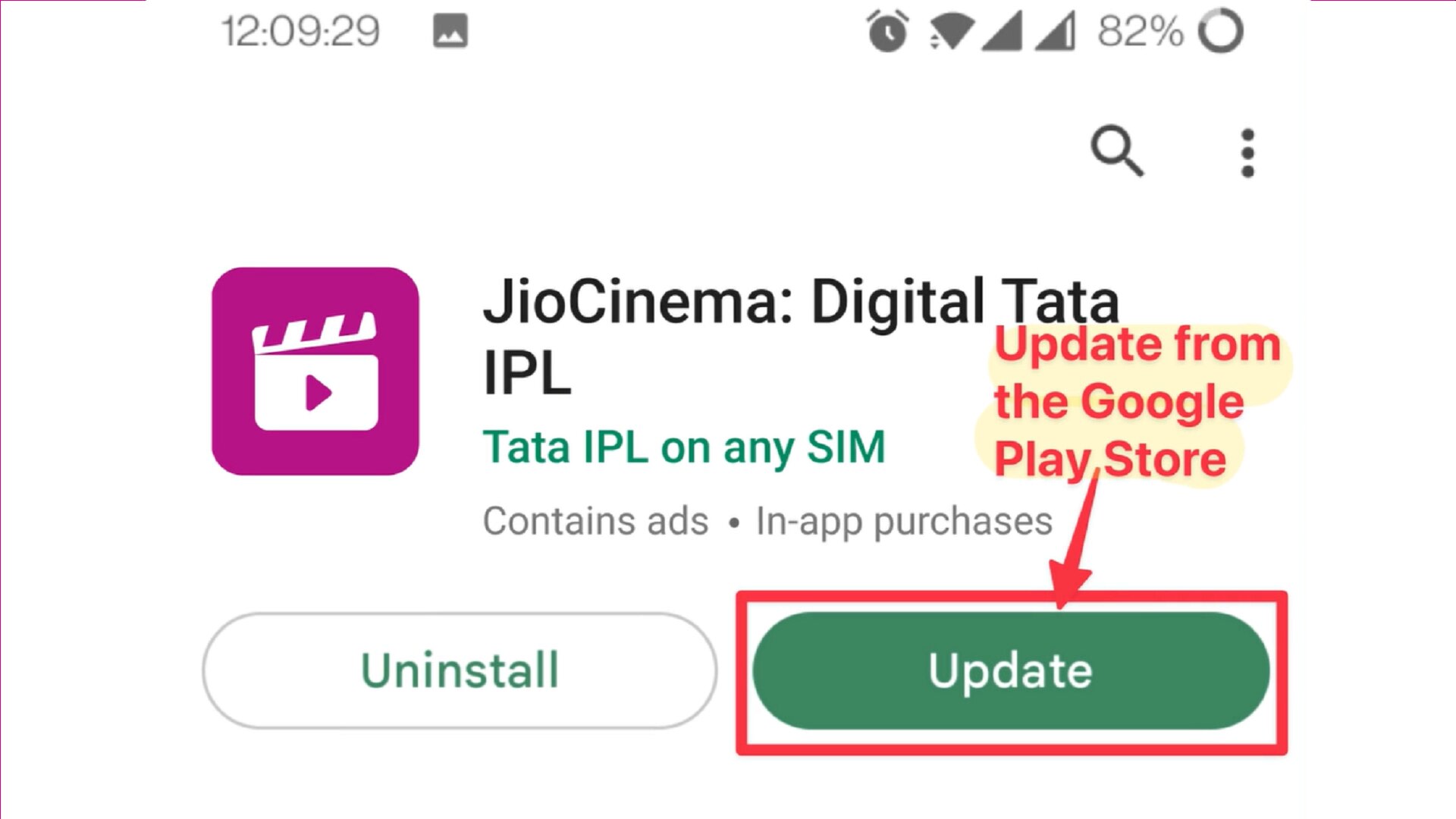 Update Your App - Other Platforms - JioHotstar