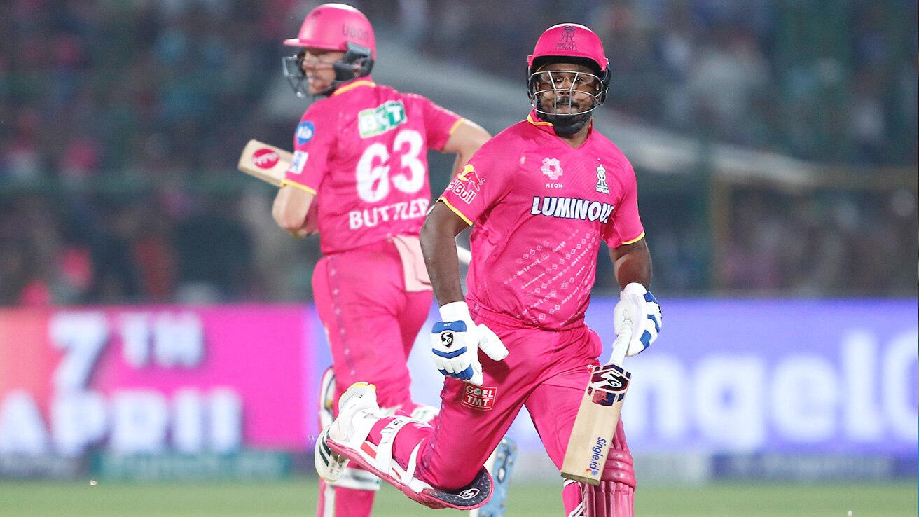 RR vs RCB - Buttler and Samson's 148-Run Stand