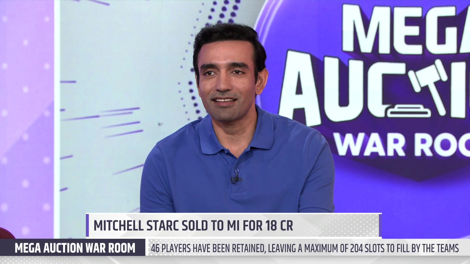 Mega Auction War Room - MI Secure Starc For 18 Cr