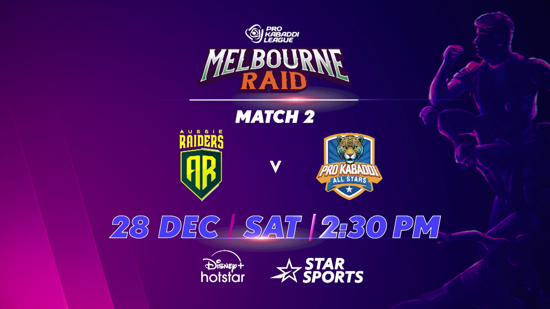 PKL Melbourne Raid: LIVE on 28th Dec