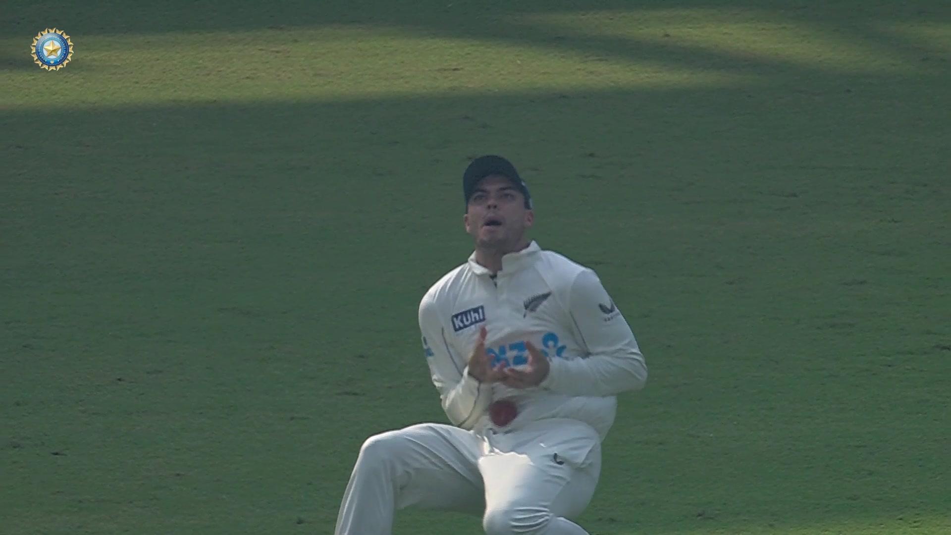 Chapman Puts Down Gill's Catch