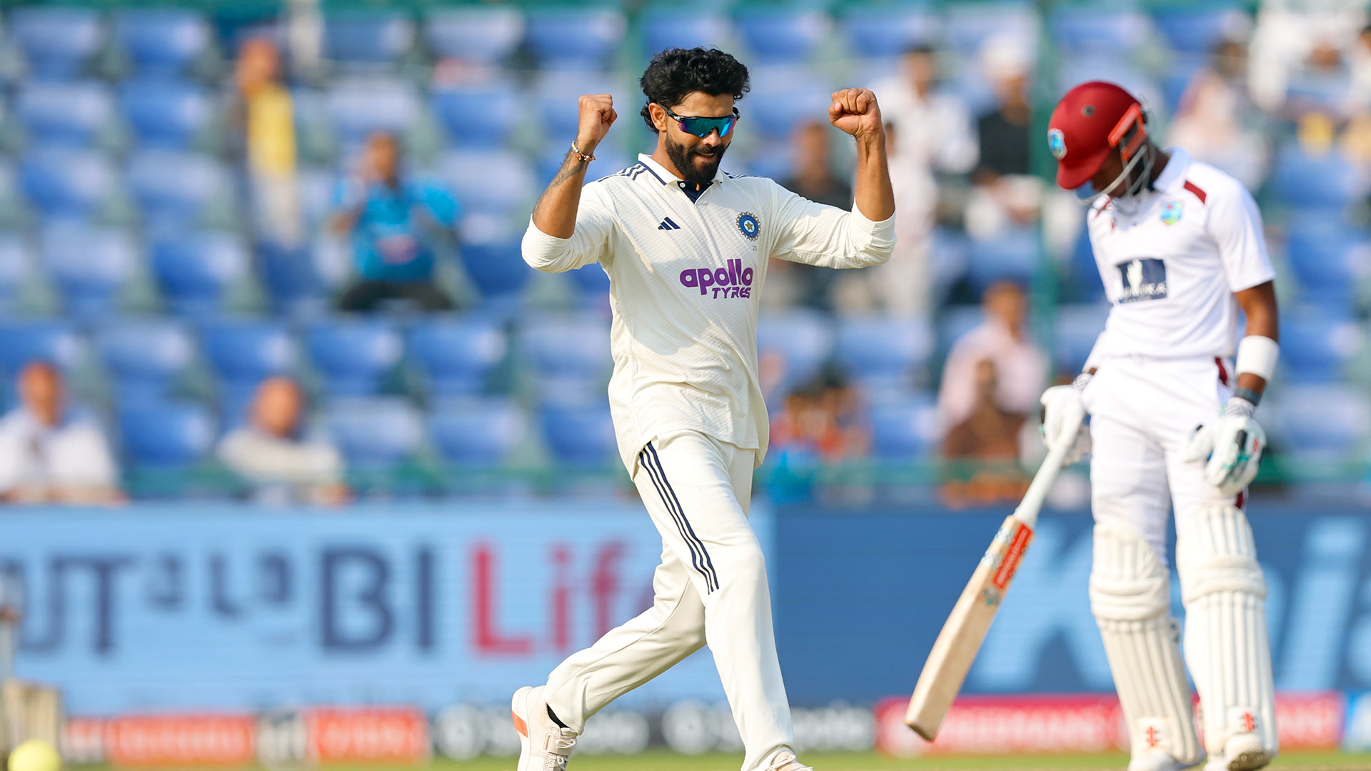 2nd Test, 1st Inns: WI Fall of Wickets