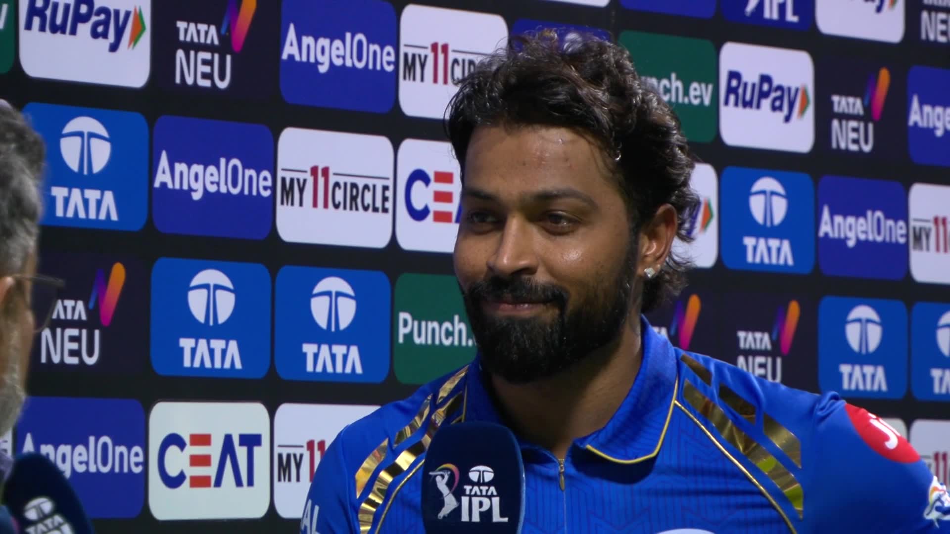 MI vs RCB - Post-Match Interview - Hardik Pandya