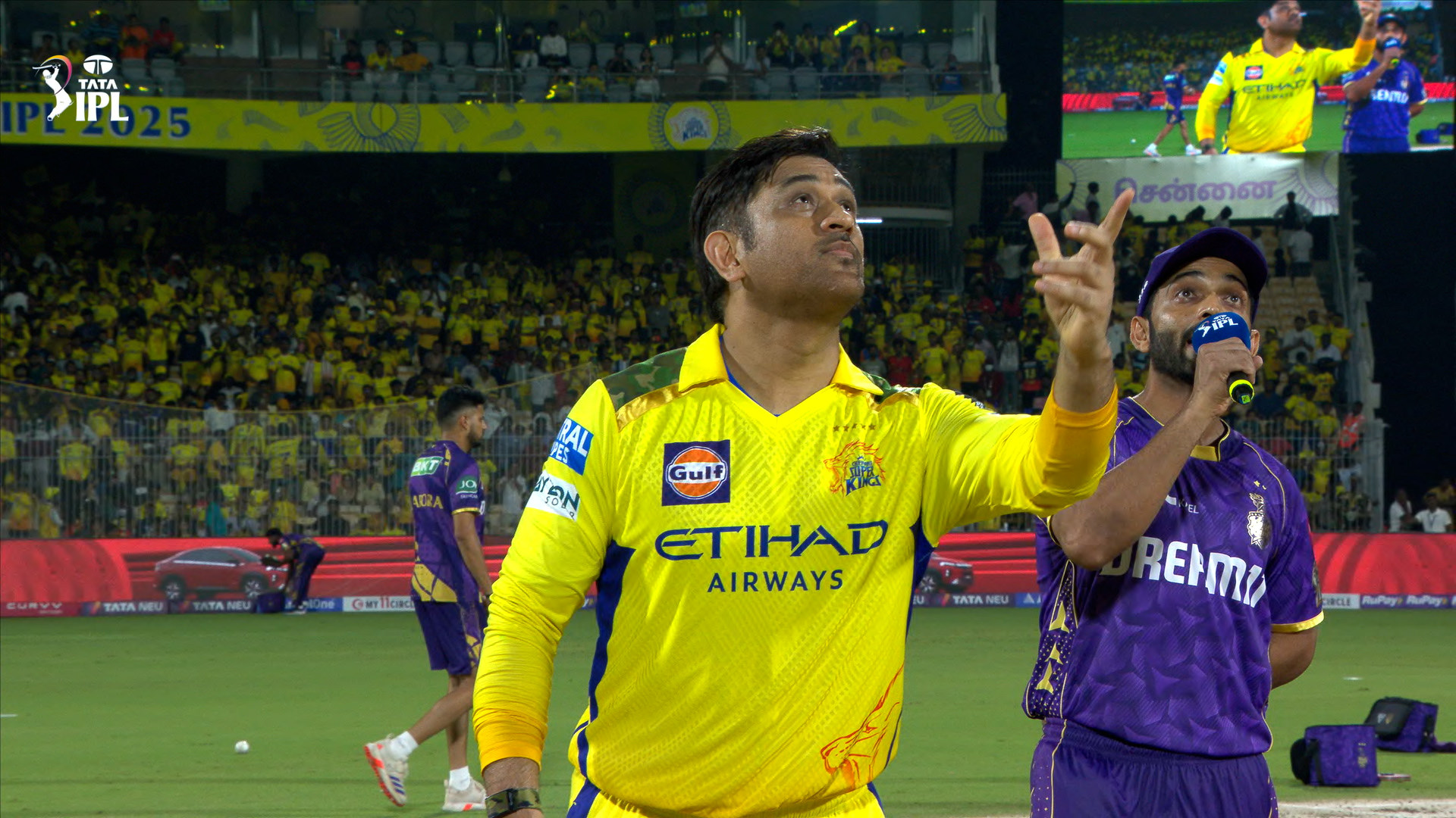 Toss! KKR Elect to Field