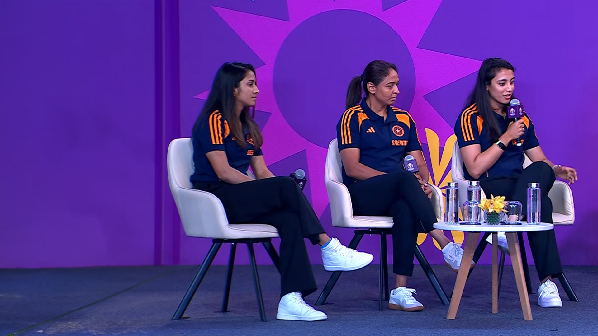 Team India Discuss ICC CWC 2025