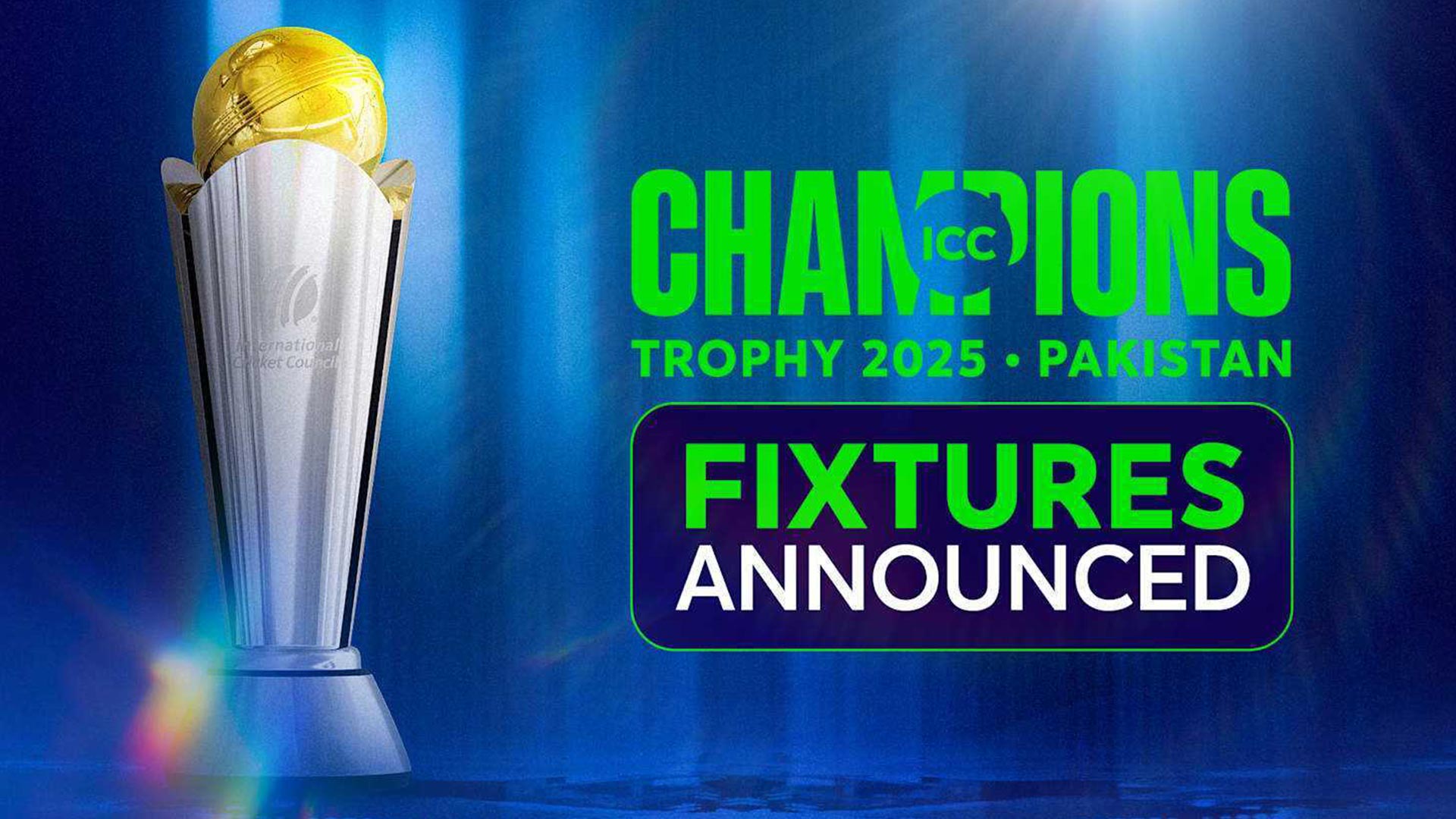 ICC CT 2025: Fixtures Announced