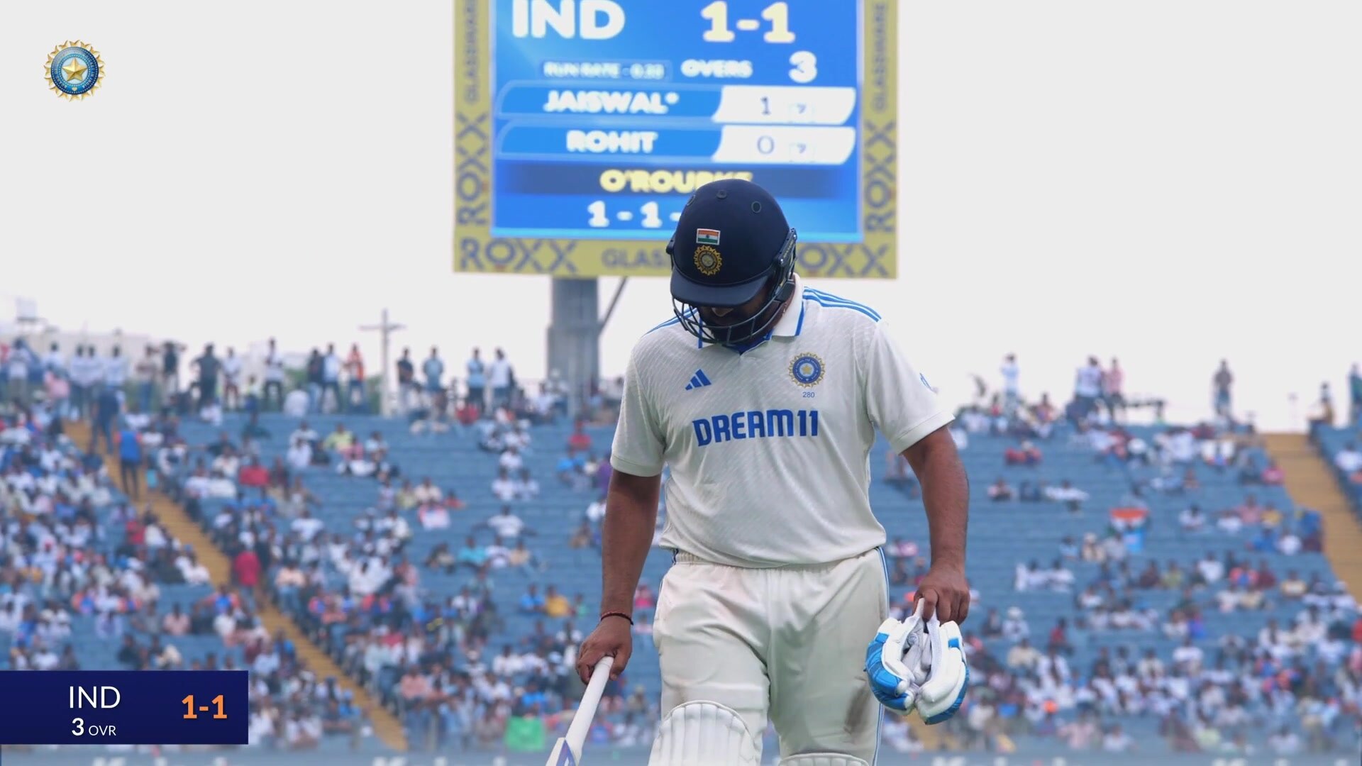 Big Wicket! Rohit Walks Back