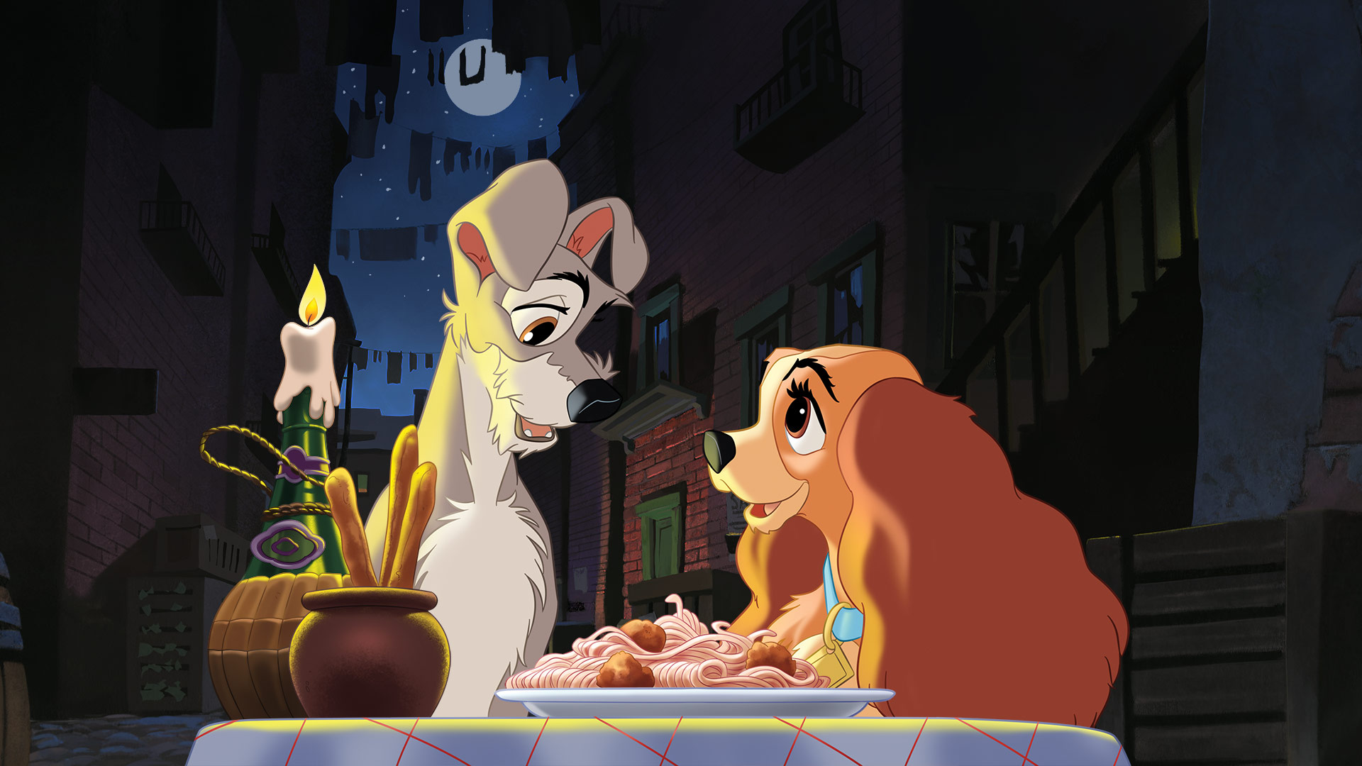 Lady and the Tramp on Disney+ Qatar | English Arabic (Classical ...
