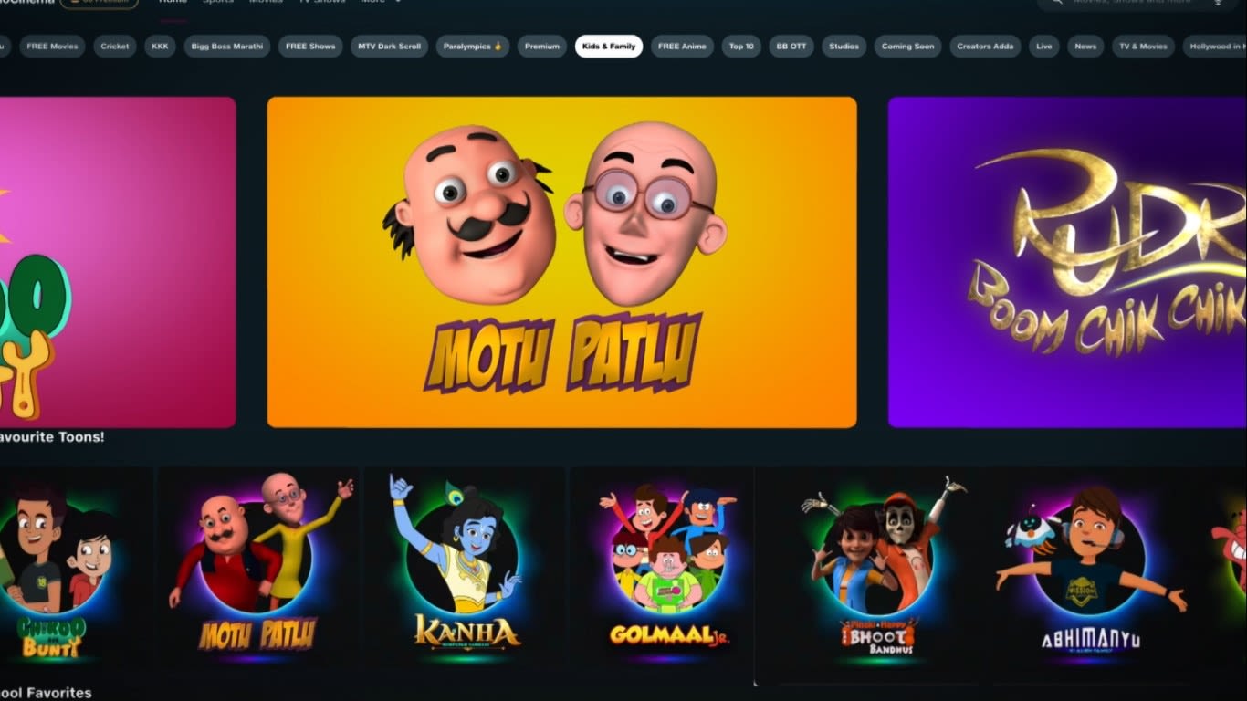 Ab Dekho aapke saare toons bilkul free - JioHotstar