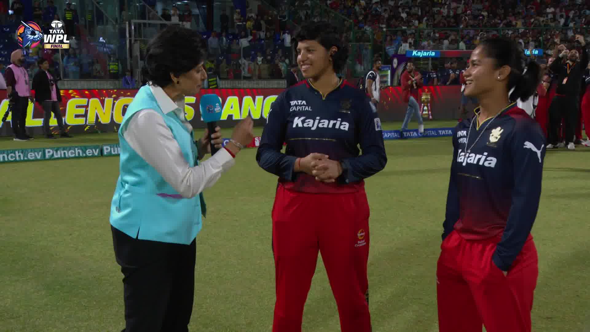 DC vs RCB - Post-Match Interview - Richa Ghosh & Simran Bahadur