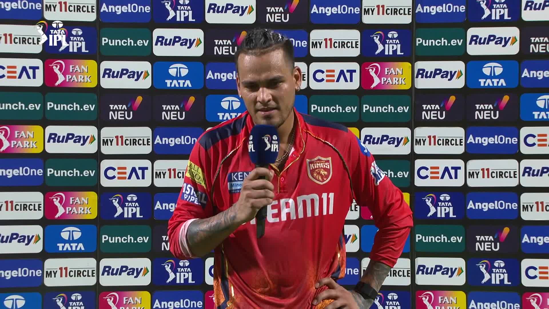 CSK vs PBKS - Innings Break Interview - Rahul Chahar