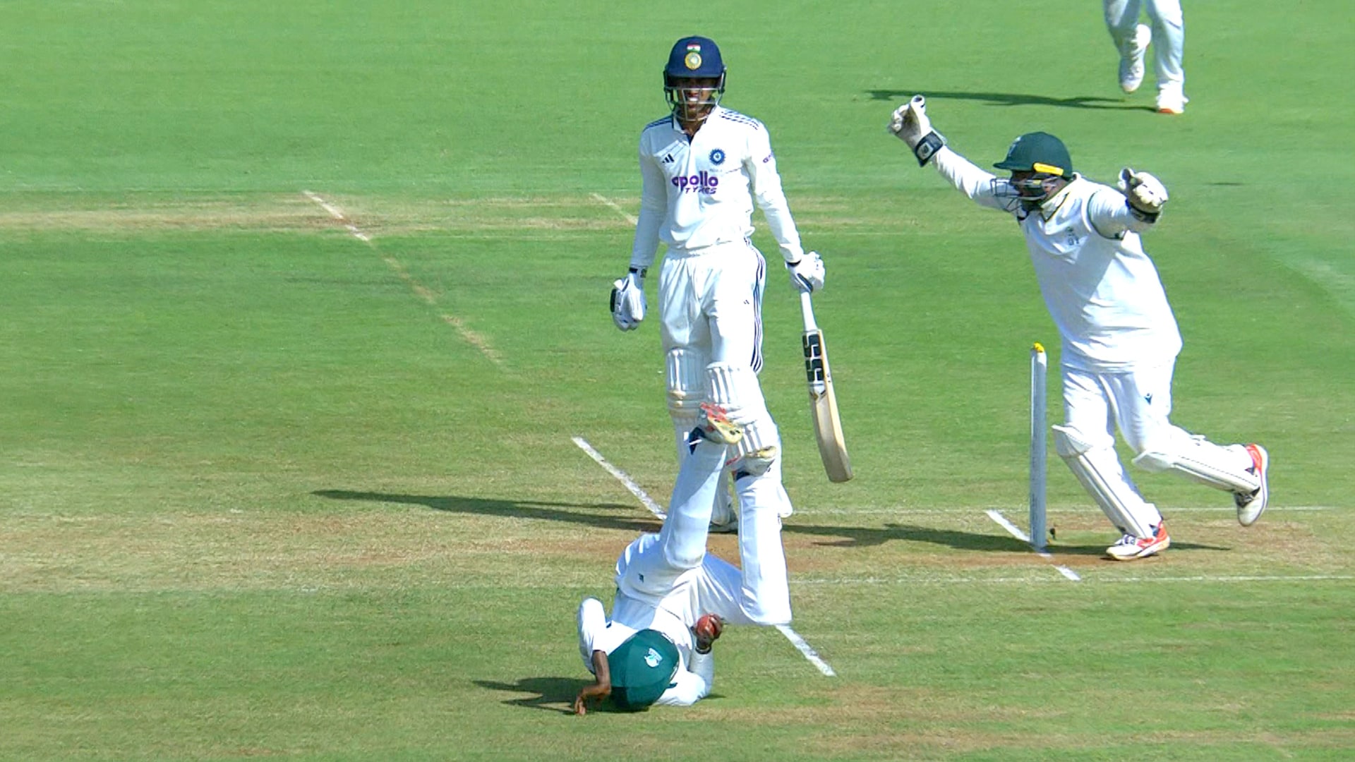 IND A Fall of Wickets vs SA A: 1st Unofficial Test, 1st Inns