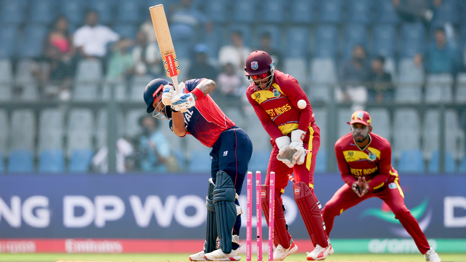 NEP Fall of Wickets vs WI