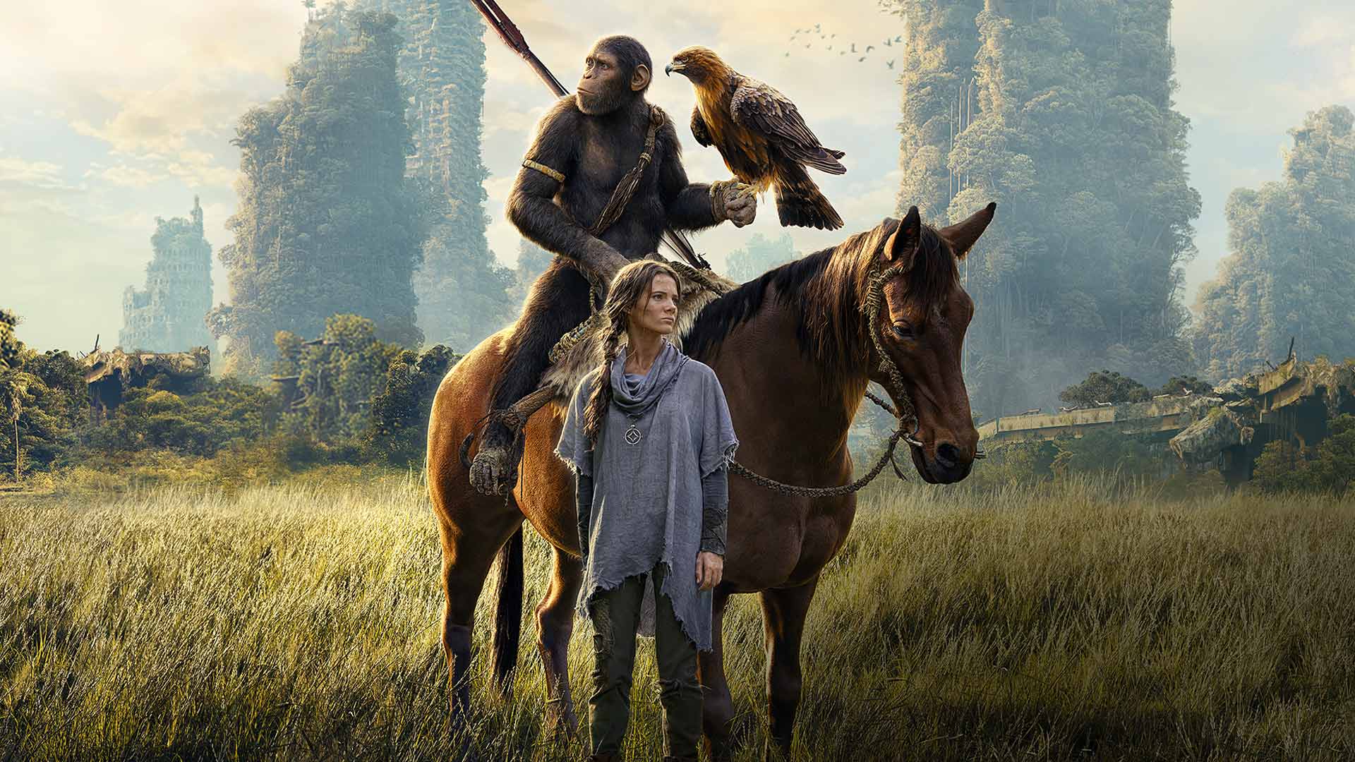 Nonton Kingdom of the Planet of the Apes Film di Disney+.