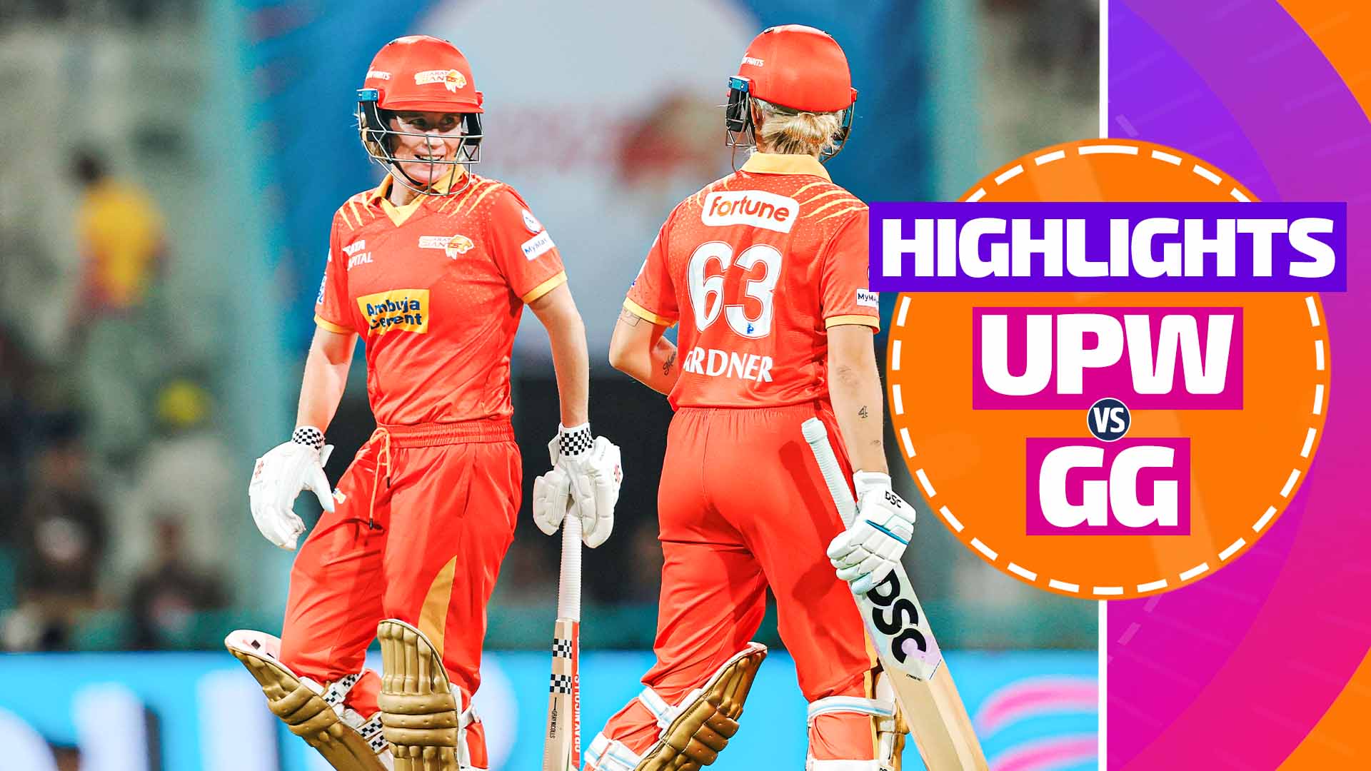 UPW vs GG: Highlights Video | TATA WPL 2025 Match JioHotstar