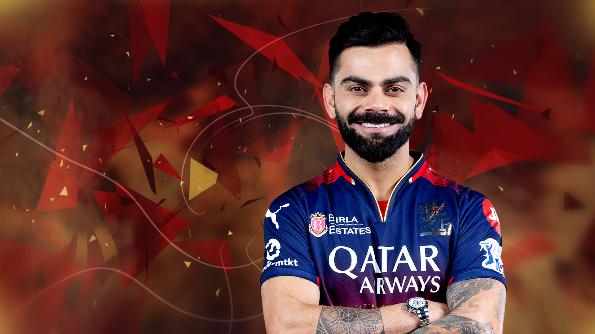 RCB Lock Horns with MI, Eye Top Spot