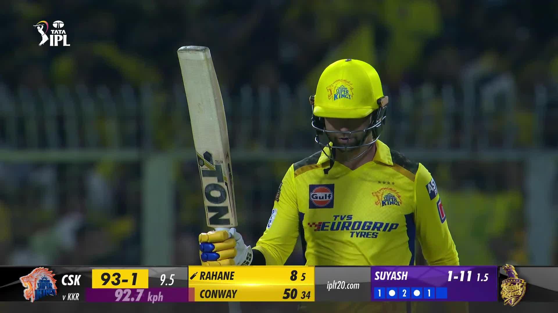 D Conway with a Half Century vs. Kolkata Knight Riders - 9.5 Video ...