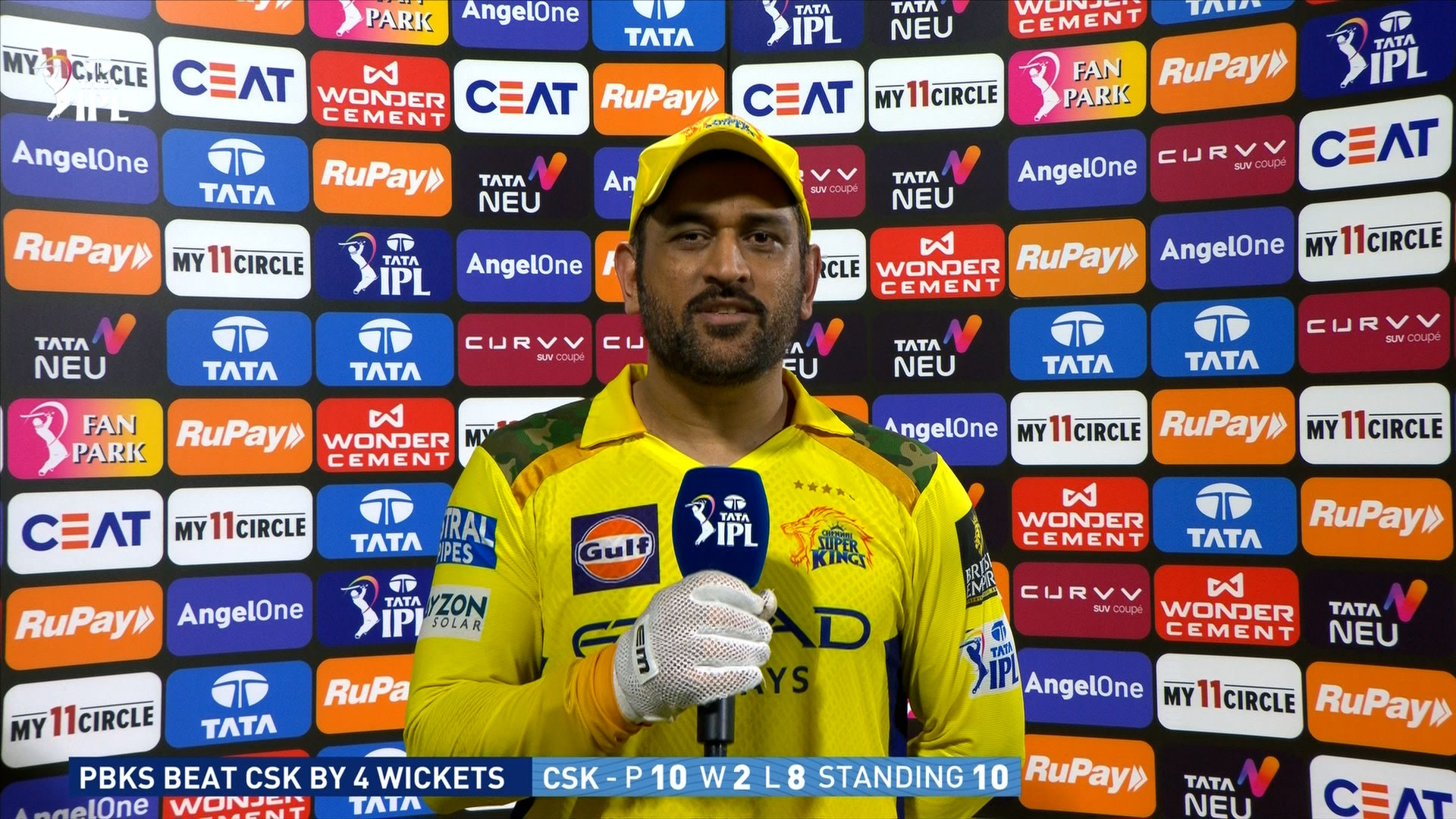 Dhoni Reflects on CSK's Elimination