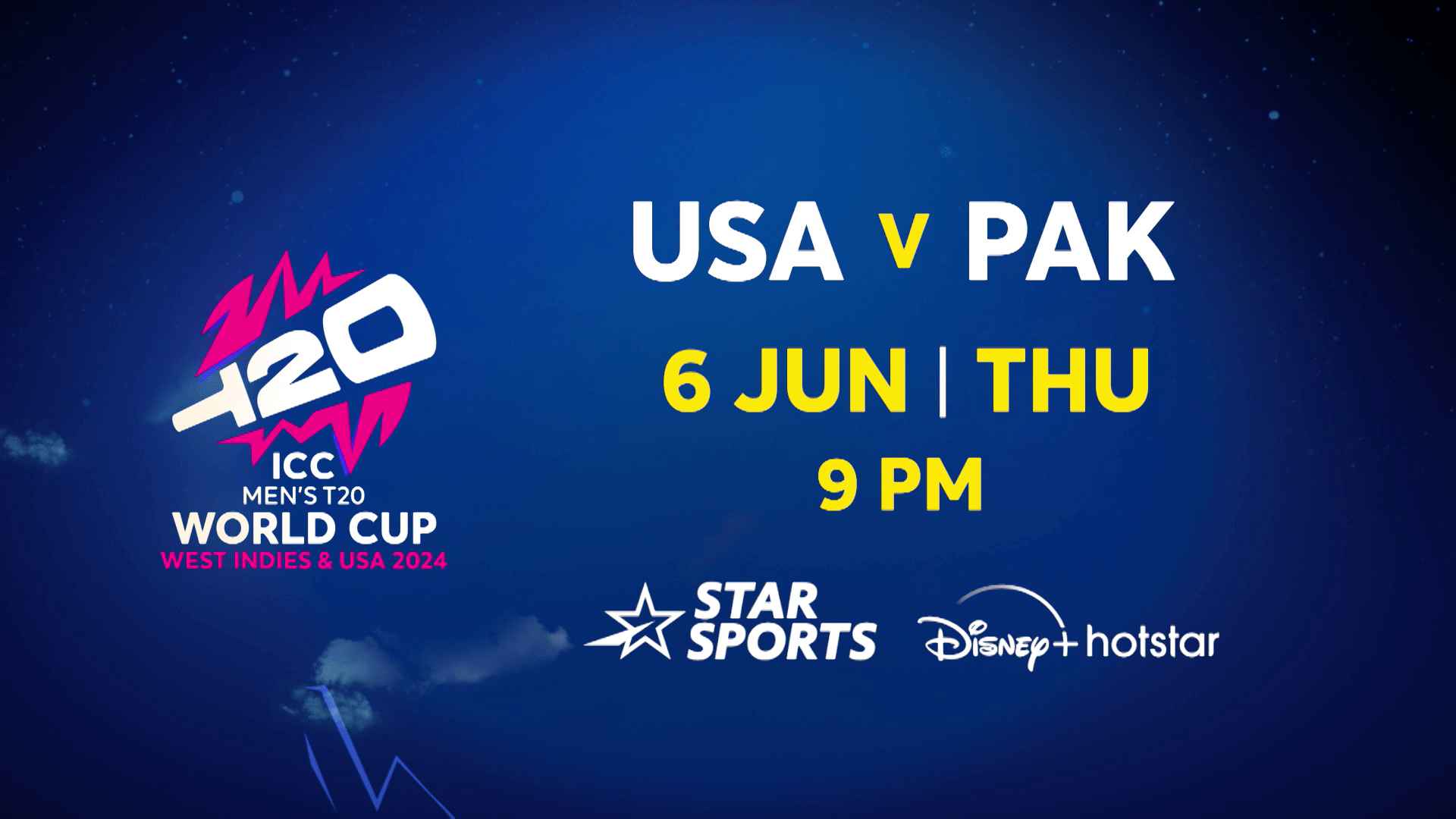 ICC T20 WC: USA vs PAK, LIVE on 6th June