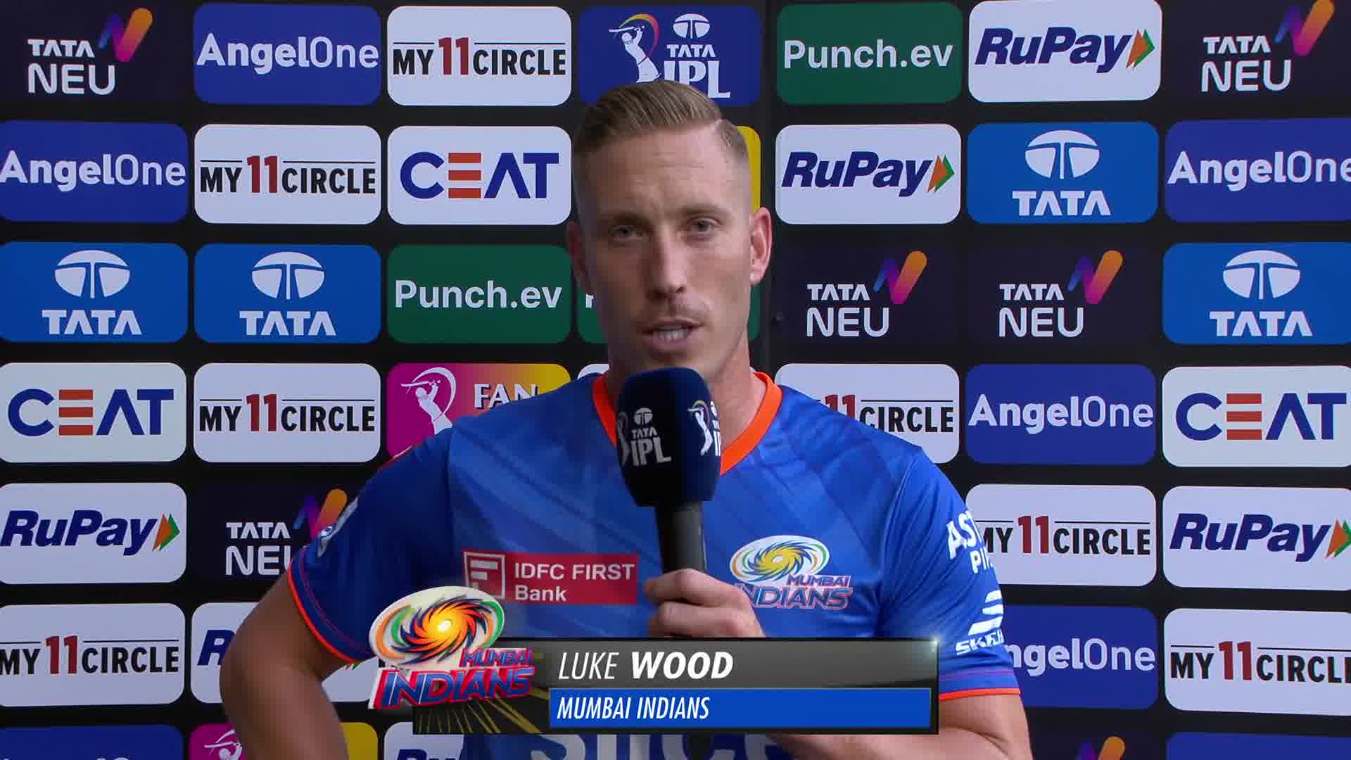 MI vs KKR - Pre-Match Interview - Luke Wood