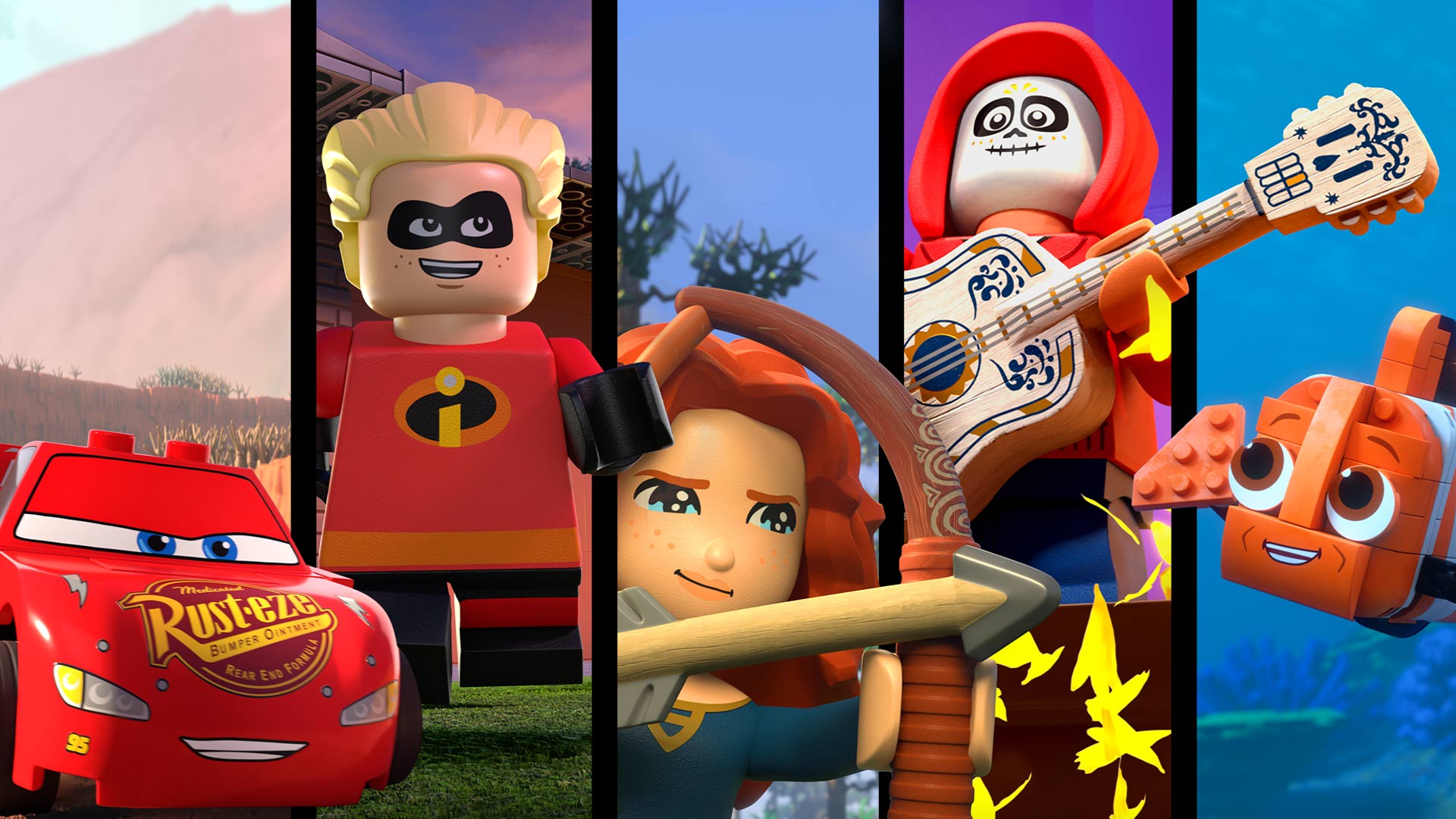 LEGO Pixar: BrickToons on Disney+ UAE | Arabic (Modern Standard) Arabic ...