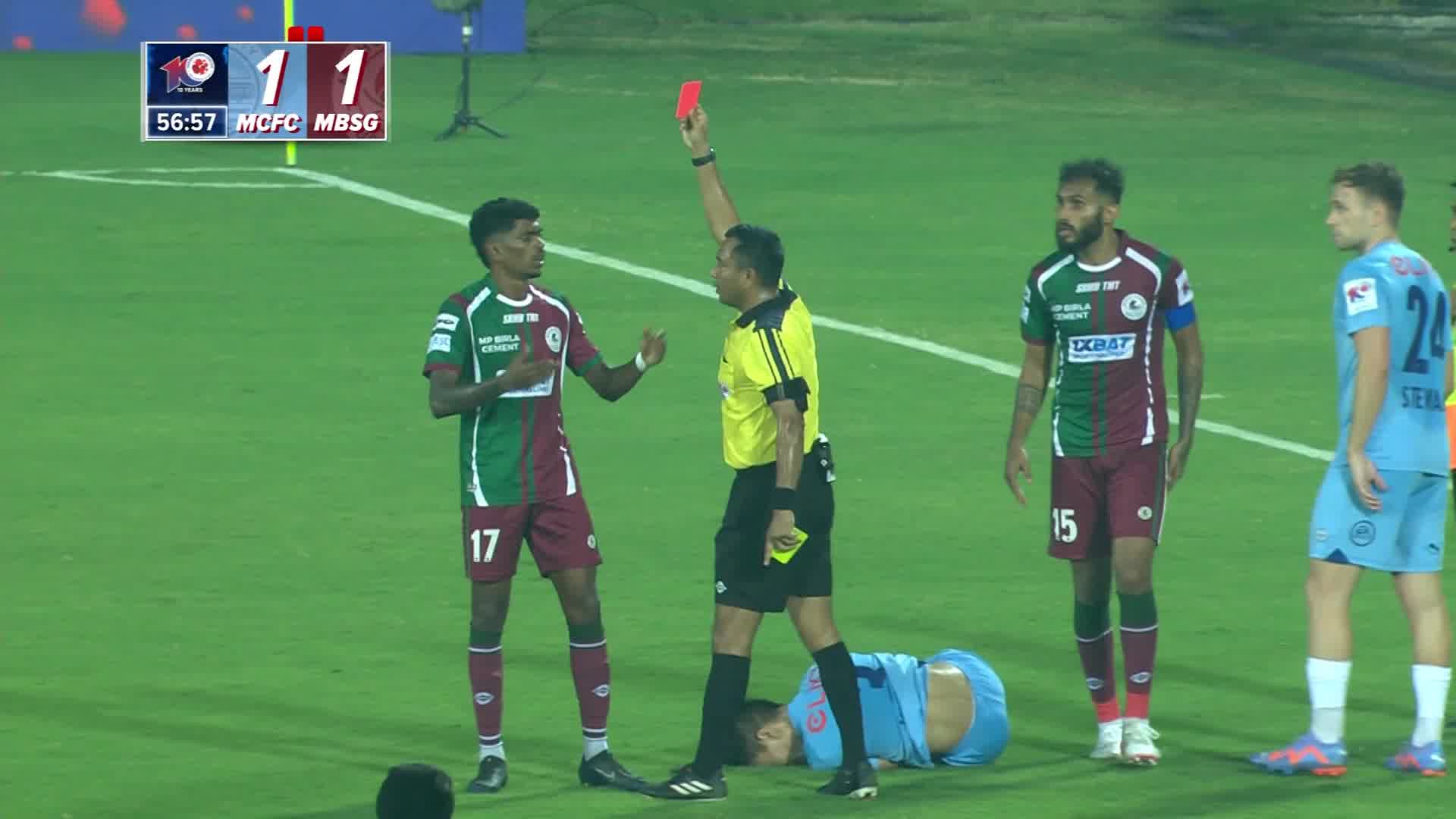 2nd Red Card! Liston Sent Off