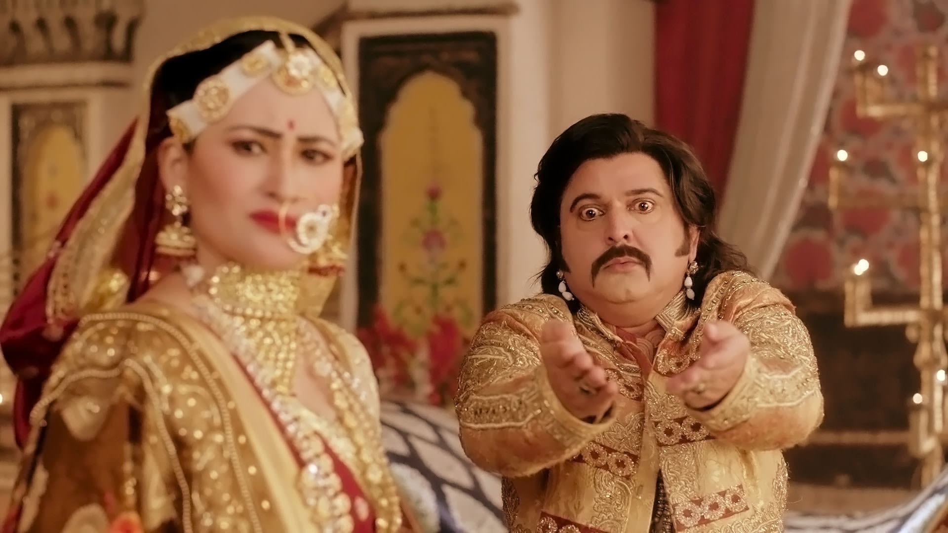 Watch a clip from OMG! Akbar caught between two women on Hotstar