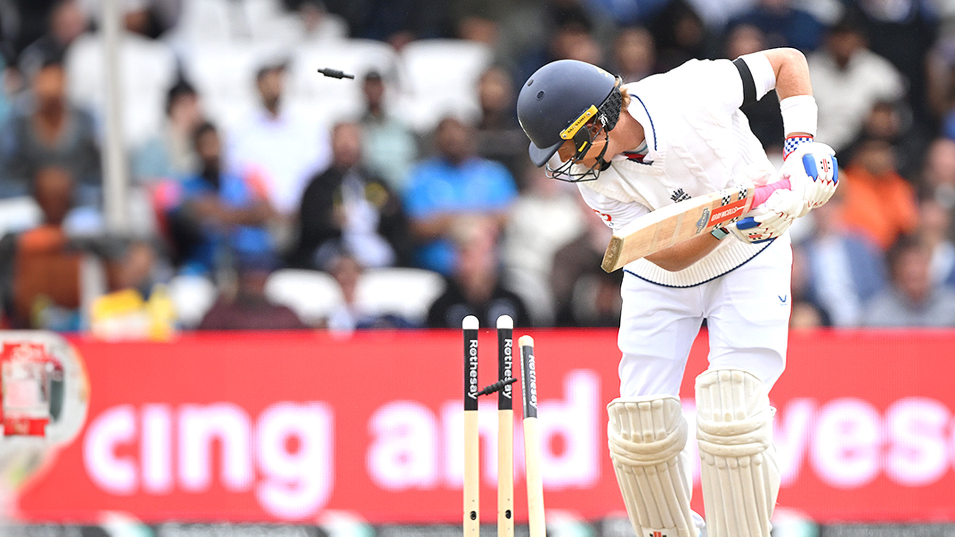 1st Test, 2nd Inns: ENG Fall of Wickets