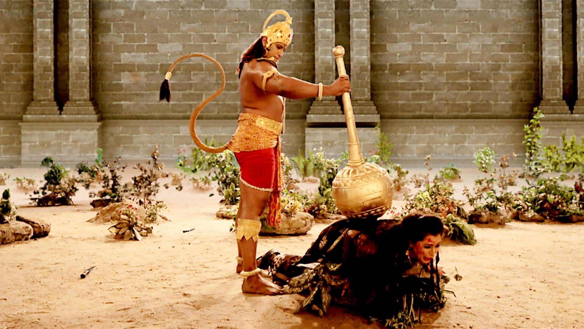 Hanuman Punishes Lankini - JioHotstar